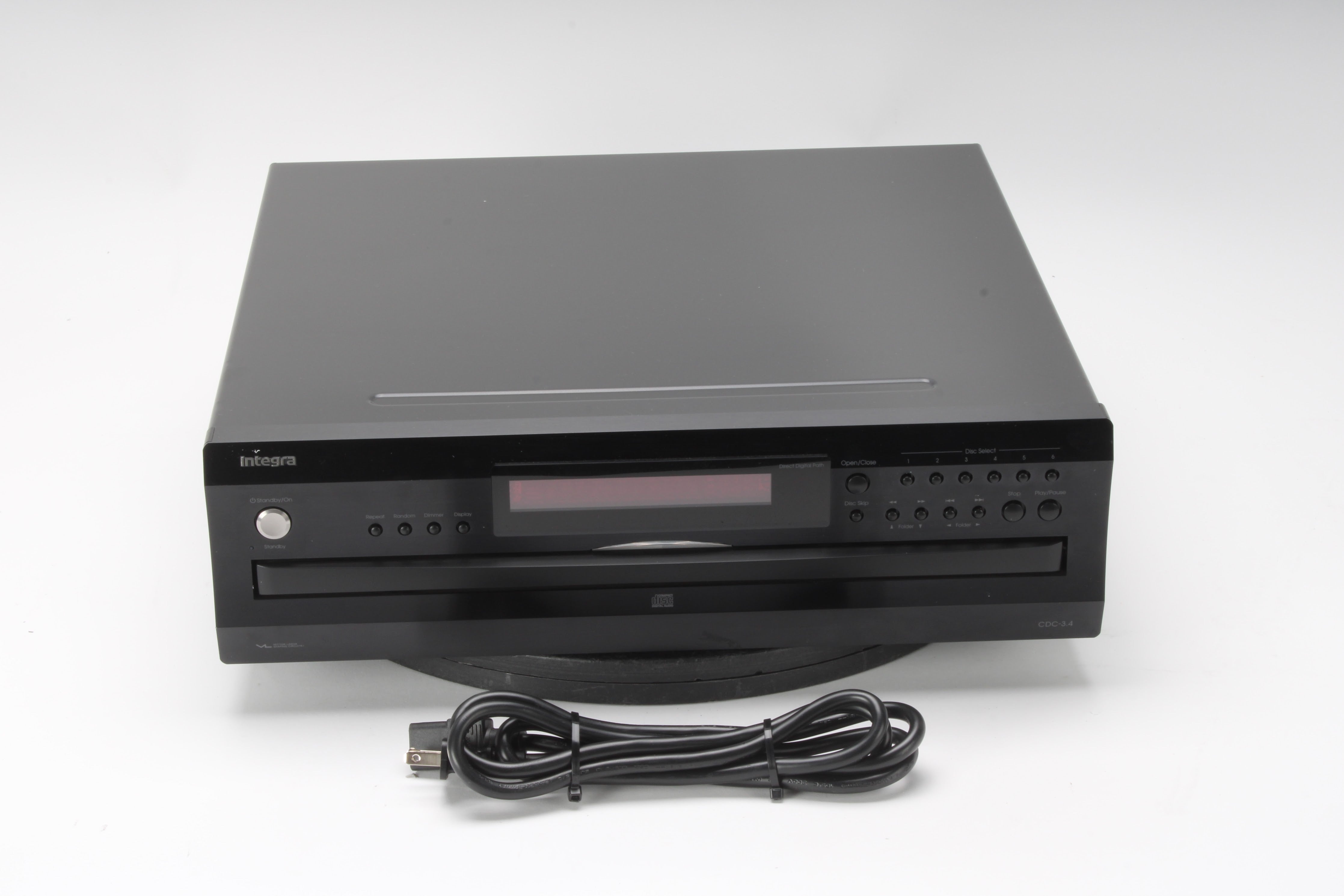 Integra CDC-3.4 Compact 6 Disc Changer Carousel CD Player With Power C ...