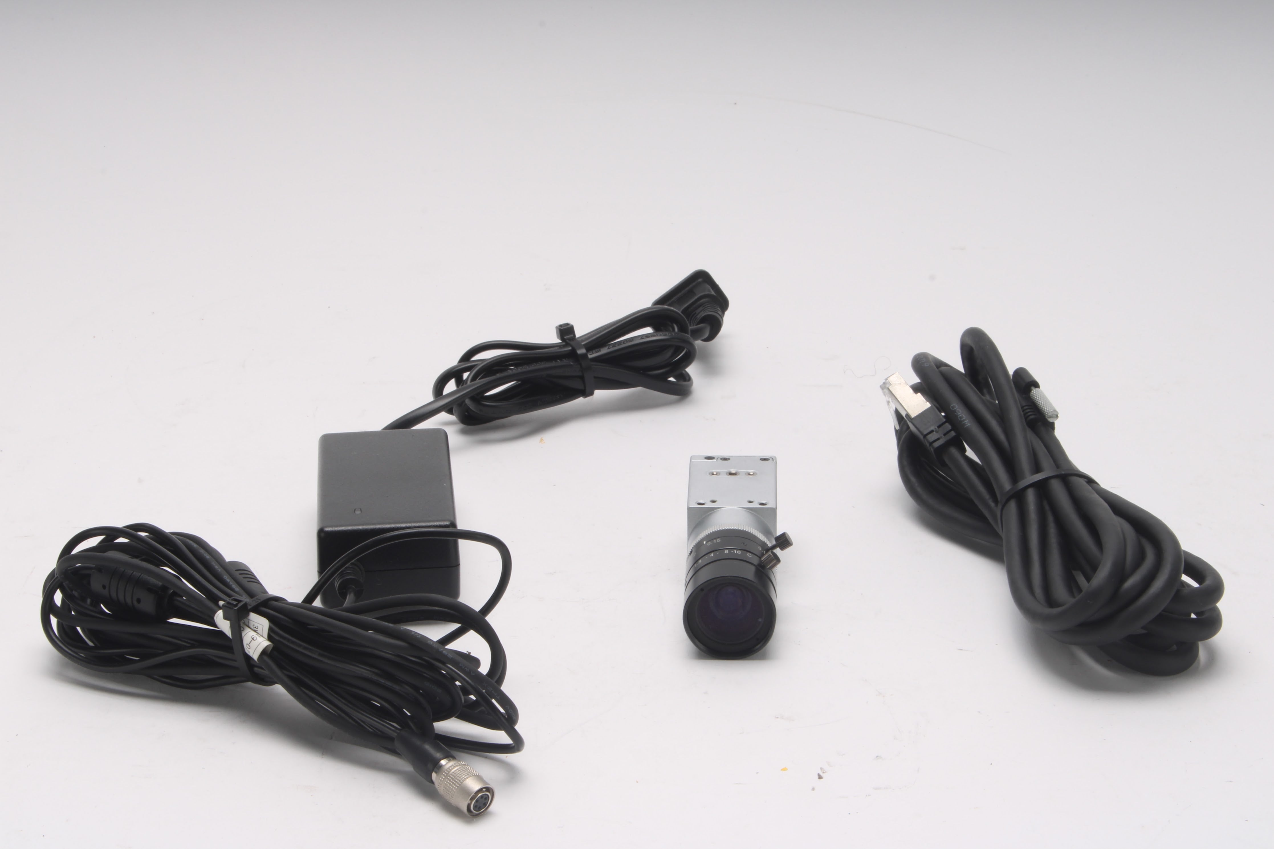 Basler ACA2500-14GM Camera With 8mm 1:1.8 Lens, Power Cable, and Ether ...