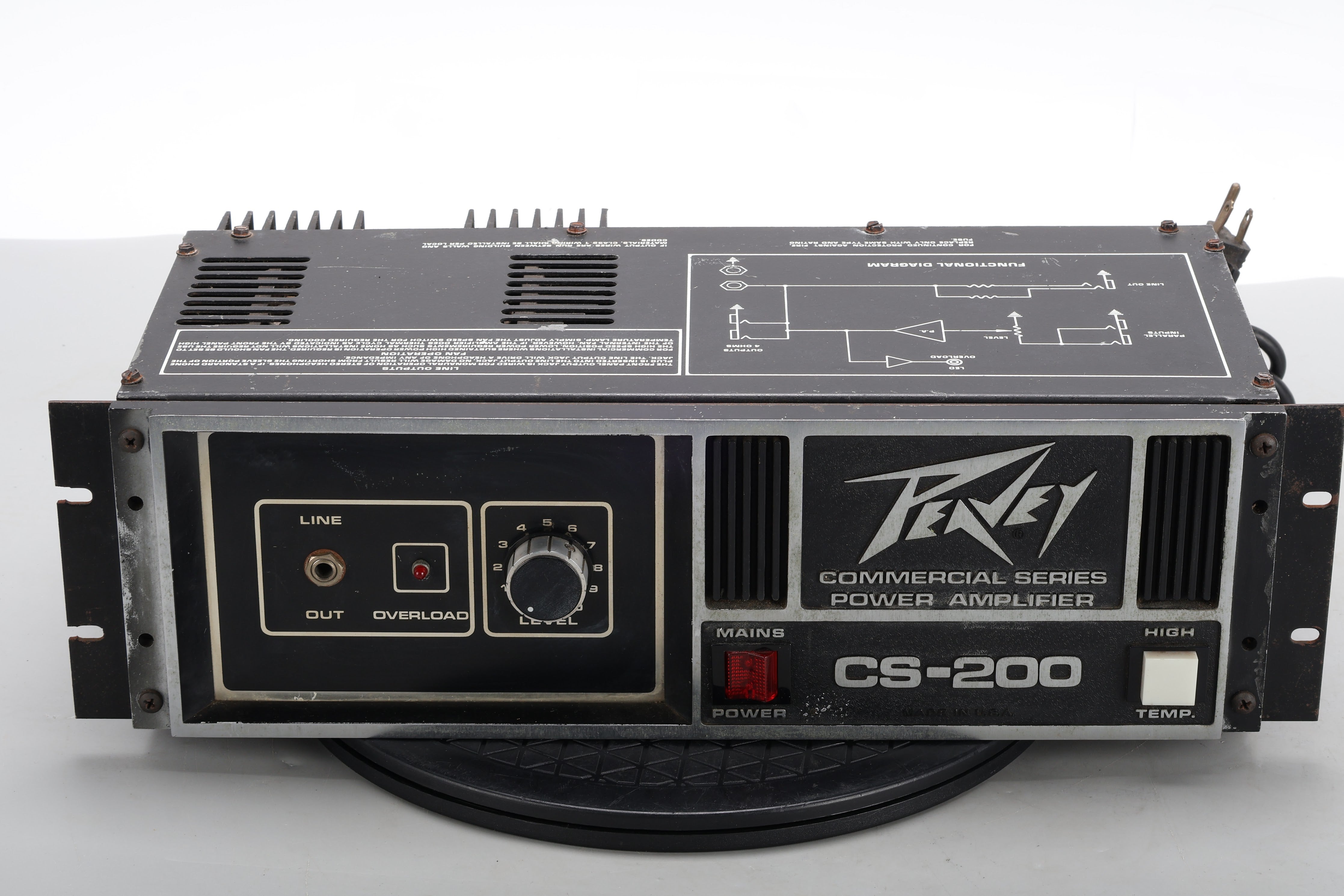 Peavey CS-200 2-Channel Power Amplifier - Fair Condition – NTC Tech