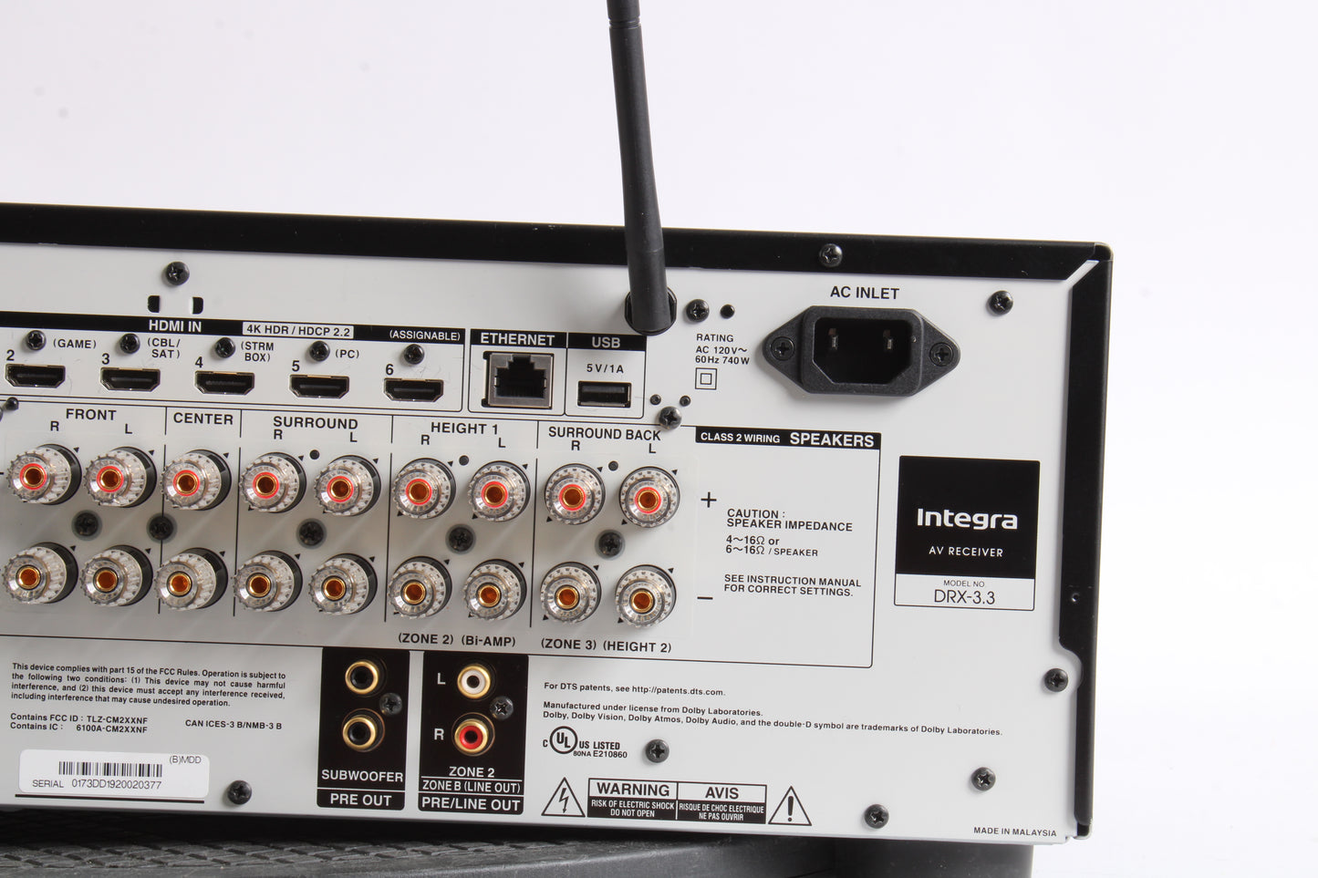 Integra DRX-3.3 9.2-Channel Network AV Home Theater Receiver – NTC Tech