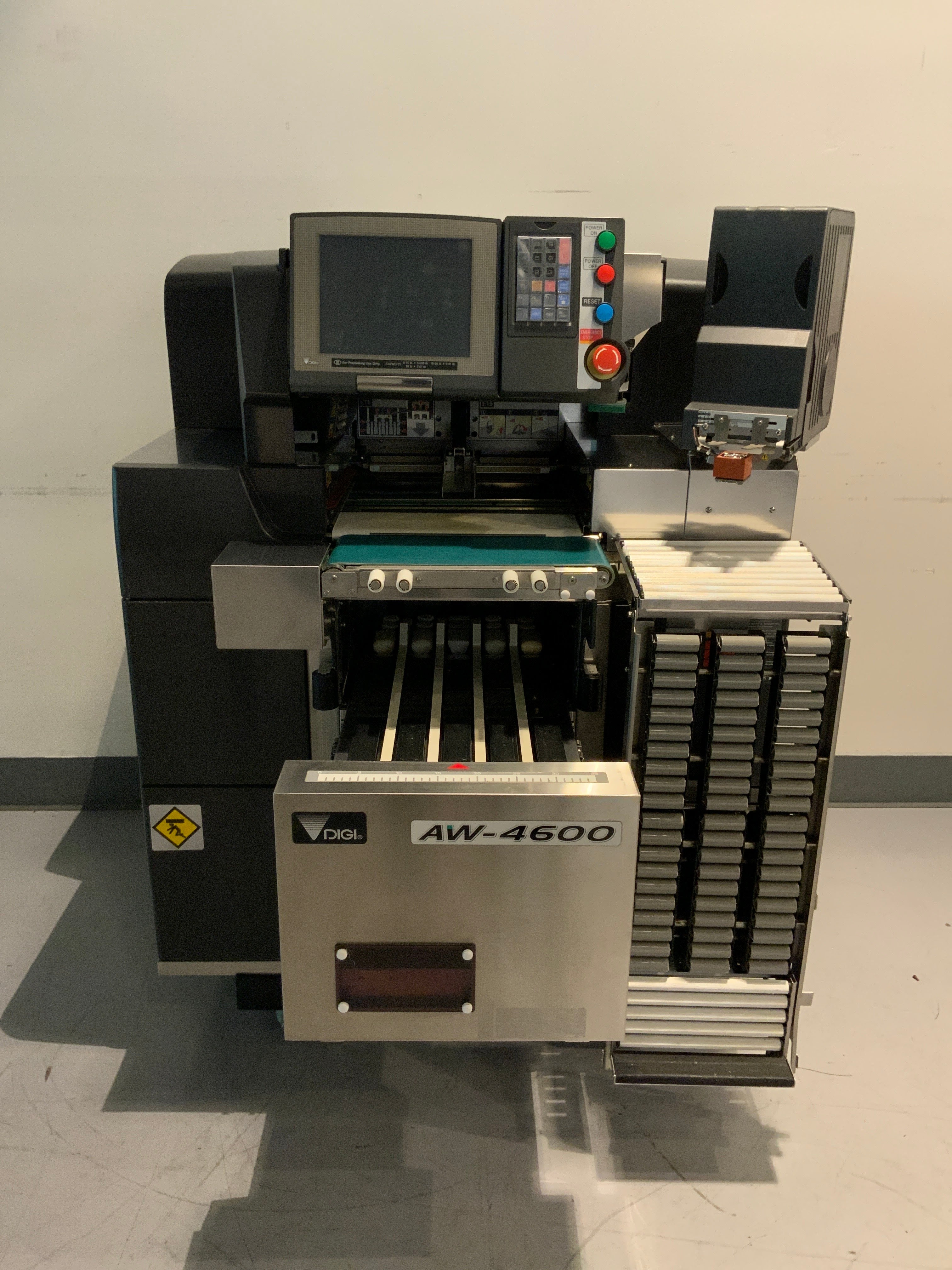 Teraoka Digi AW-4600 Weigh Label Machine Fully Automatic Meat Wrap Sys ...