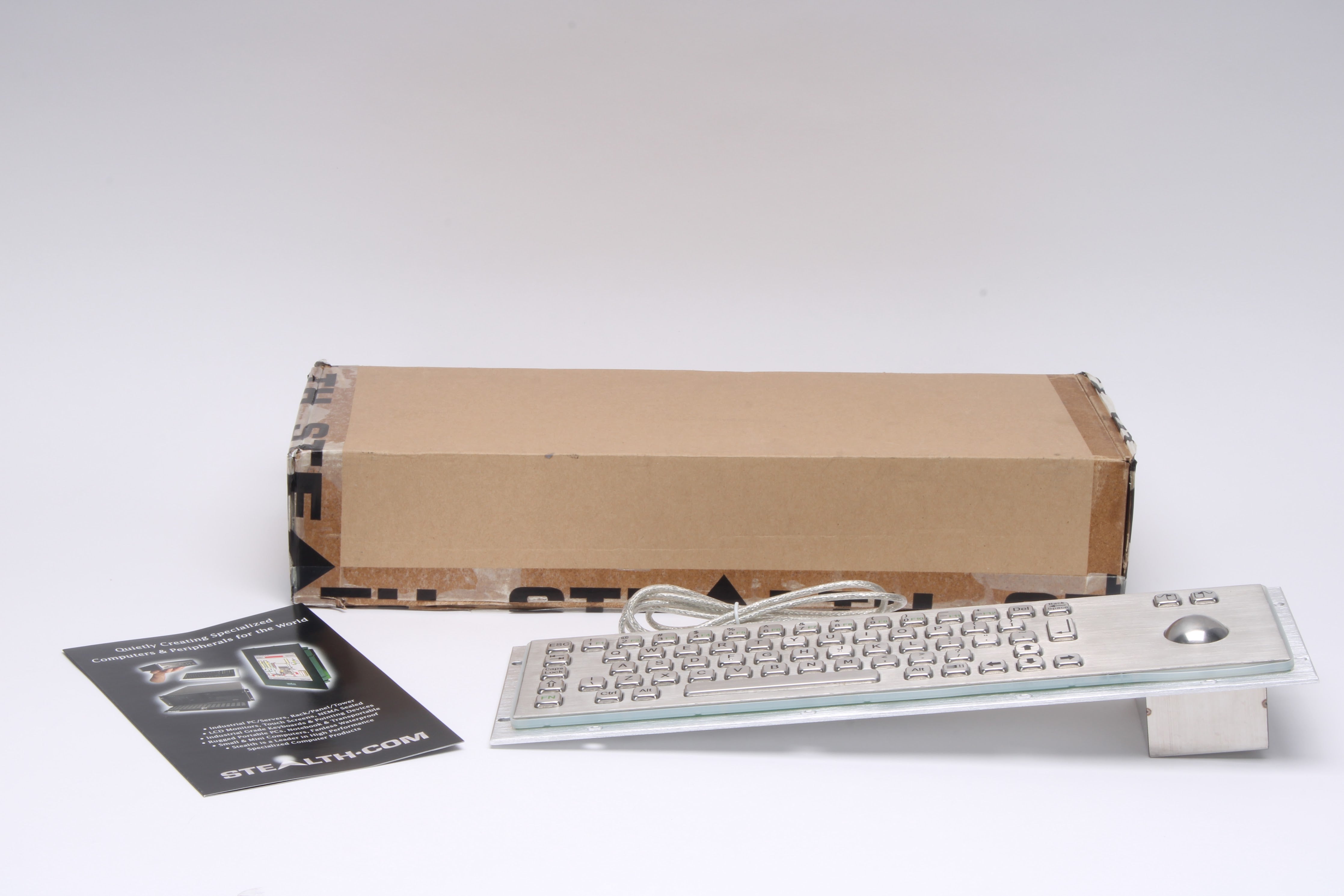 Stealth KYBX-300L-PM-USB Vandal Resistant Panelmount Keyboard - Open B ...