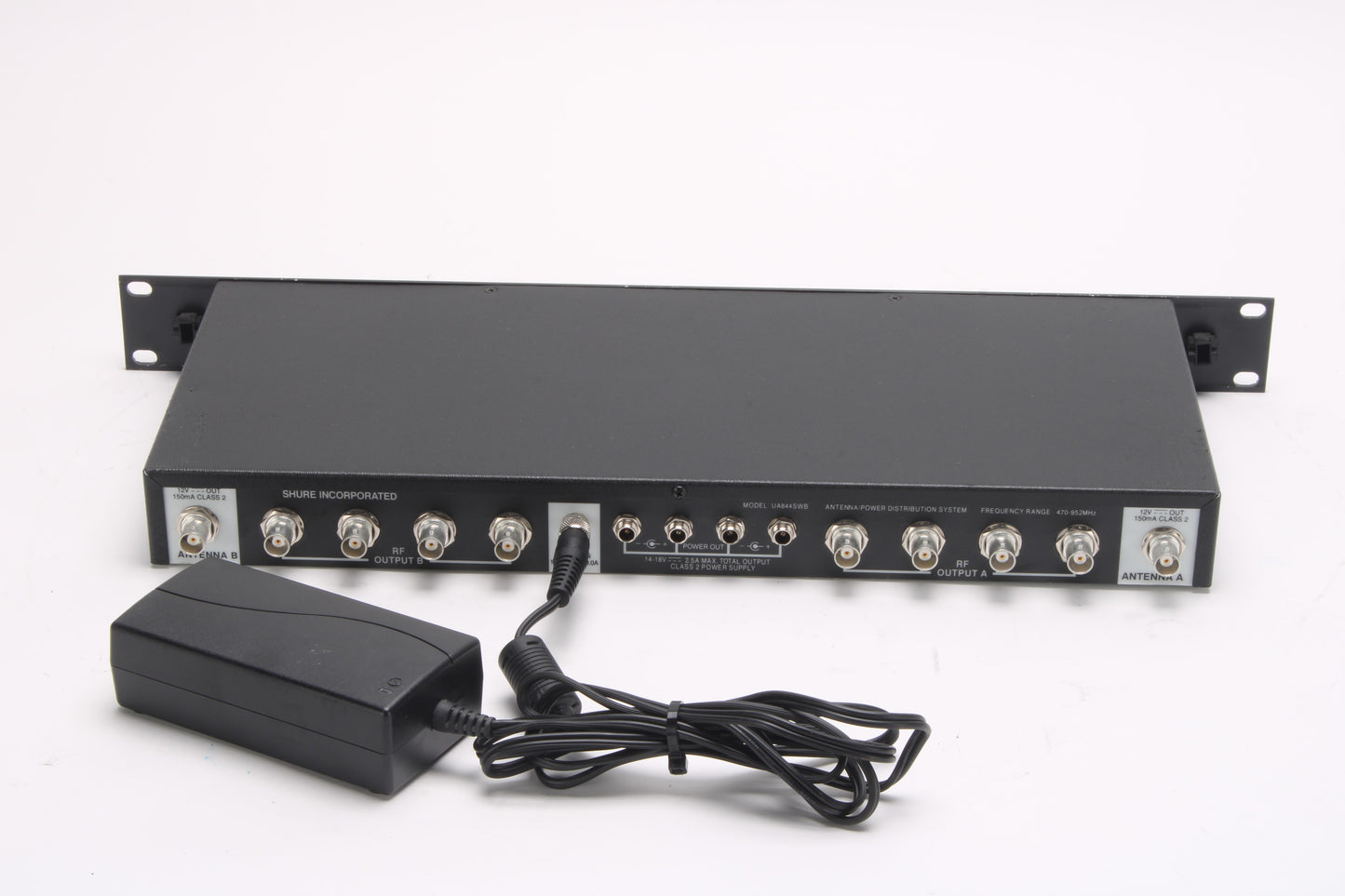 Shure UHF Antenna / Power Distribution System UA844 With Power Supply ...