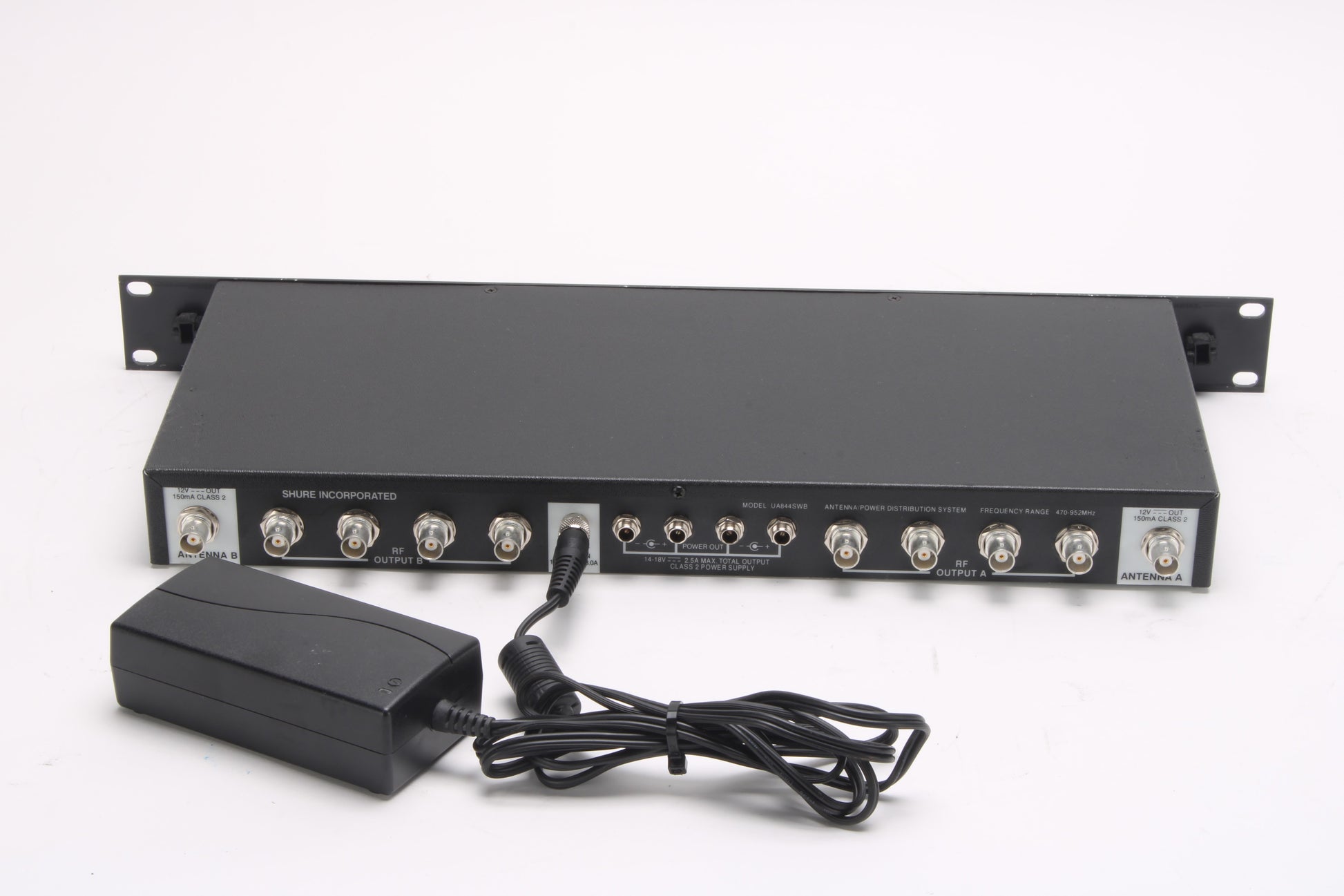 Shure UHF Antenna / Power Distribution System UA844 With Power Supply ...