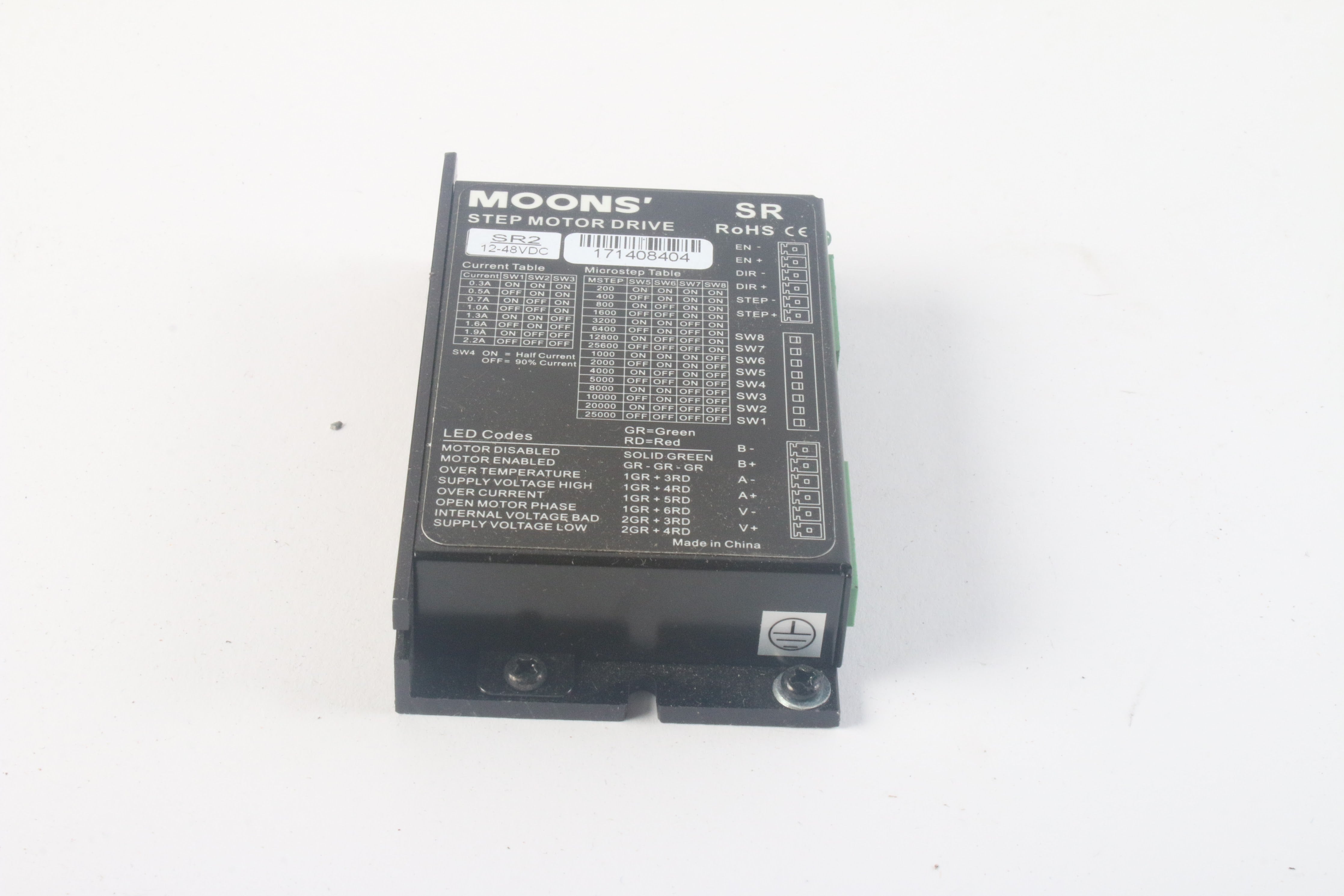 Moons SR2 Step Motor Drive / Stepper Motor Driver / 12-48VDC Two Phase ...
