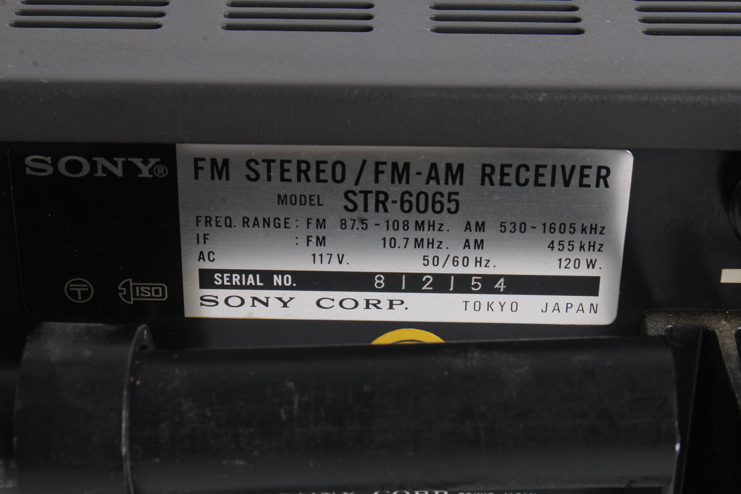 Sony STR-6065 FM Stereo FM-AM Receiver - Fair Condition – NTC Tech