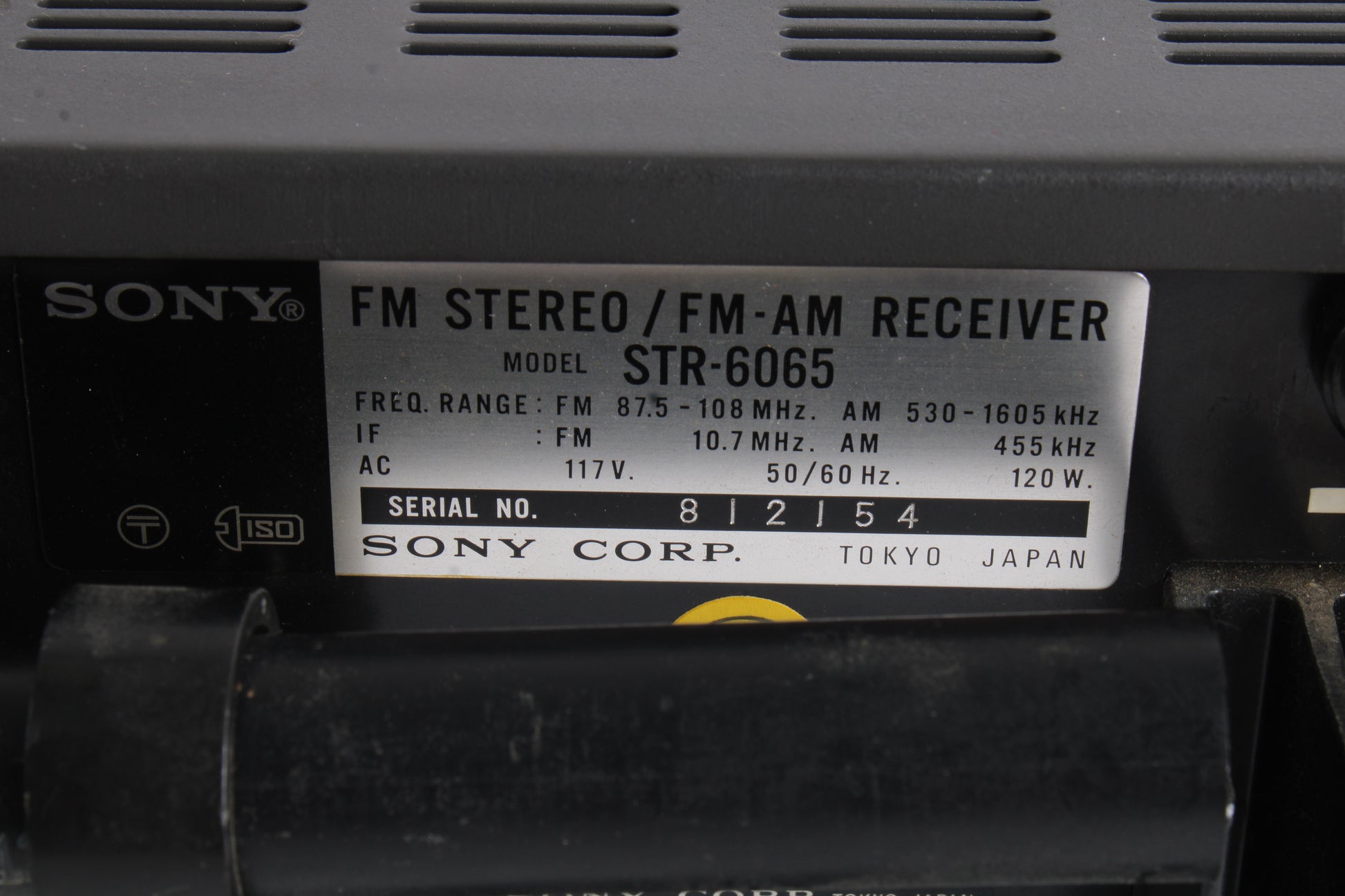 Sony STR-6065 FM Stereo FM-AM Receiver - Fair Condition – NTC Tech