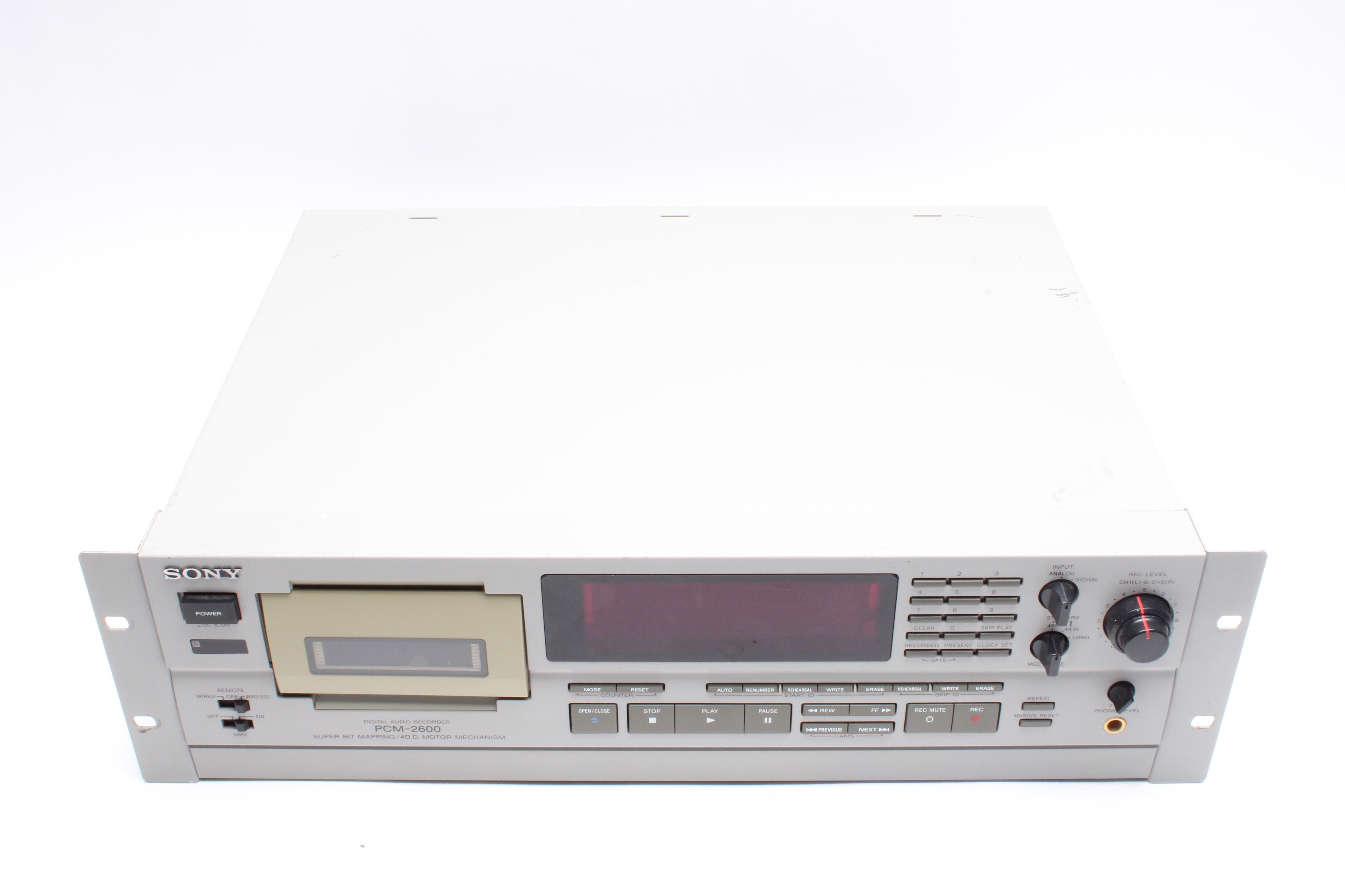 Sony PCM-2600 Professional DAT Digital Audio Recorder With Rack Ears ...