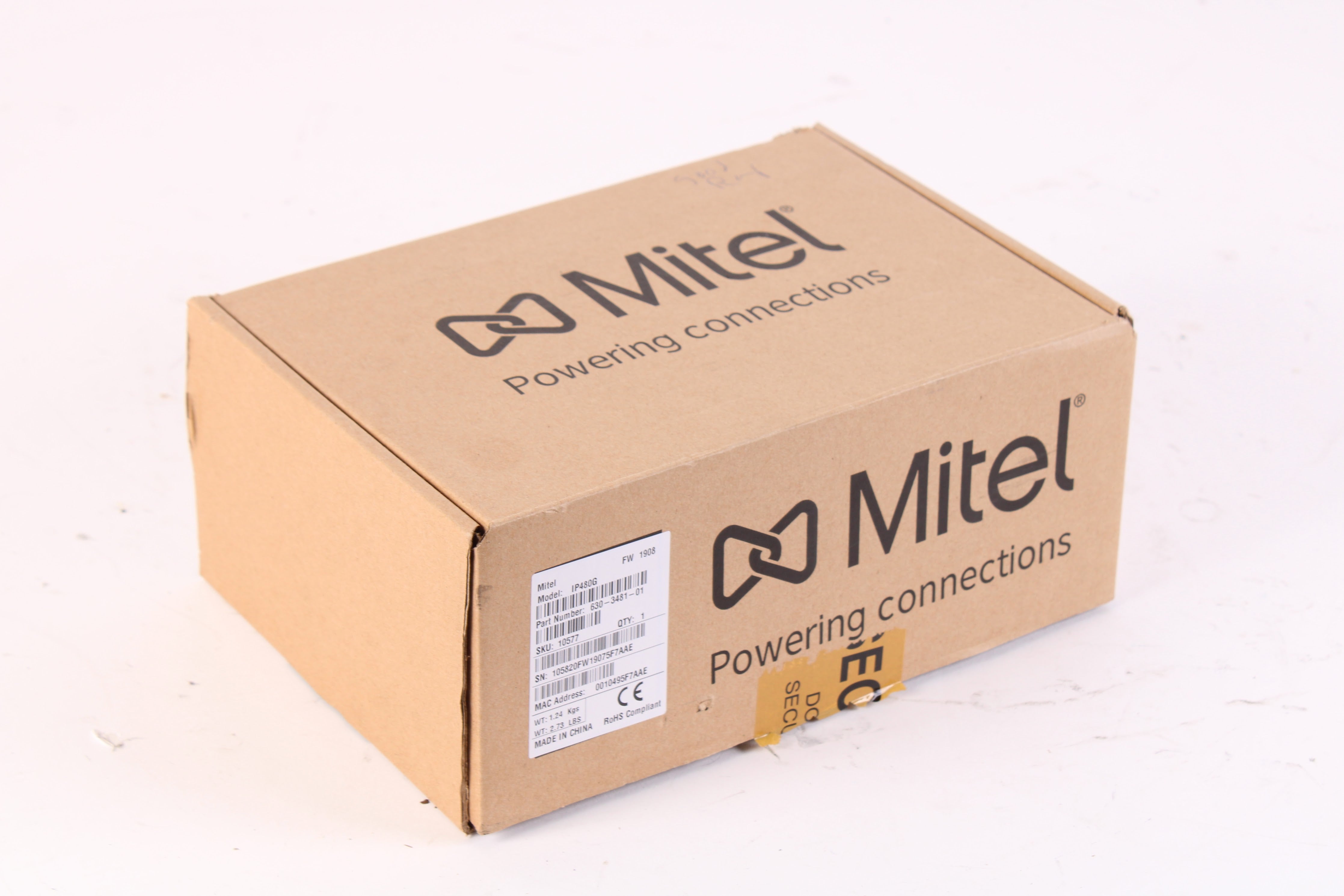 Mitel / ShoreTel IP480G Gigabit IP Phone 603-3481-01 / 8-line / Backli ...