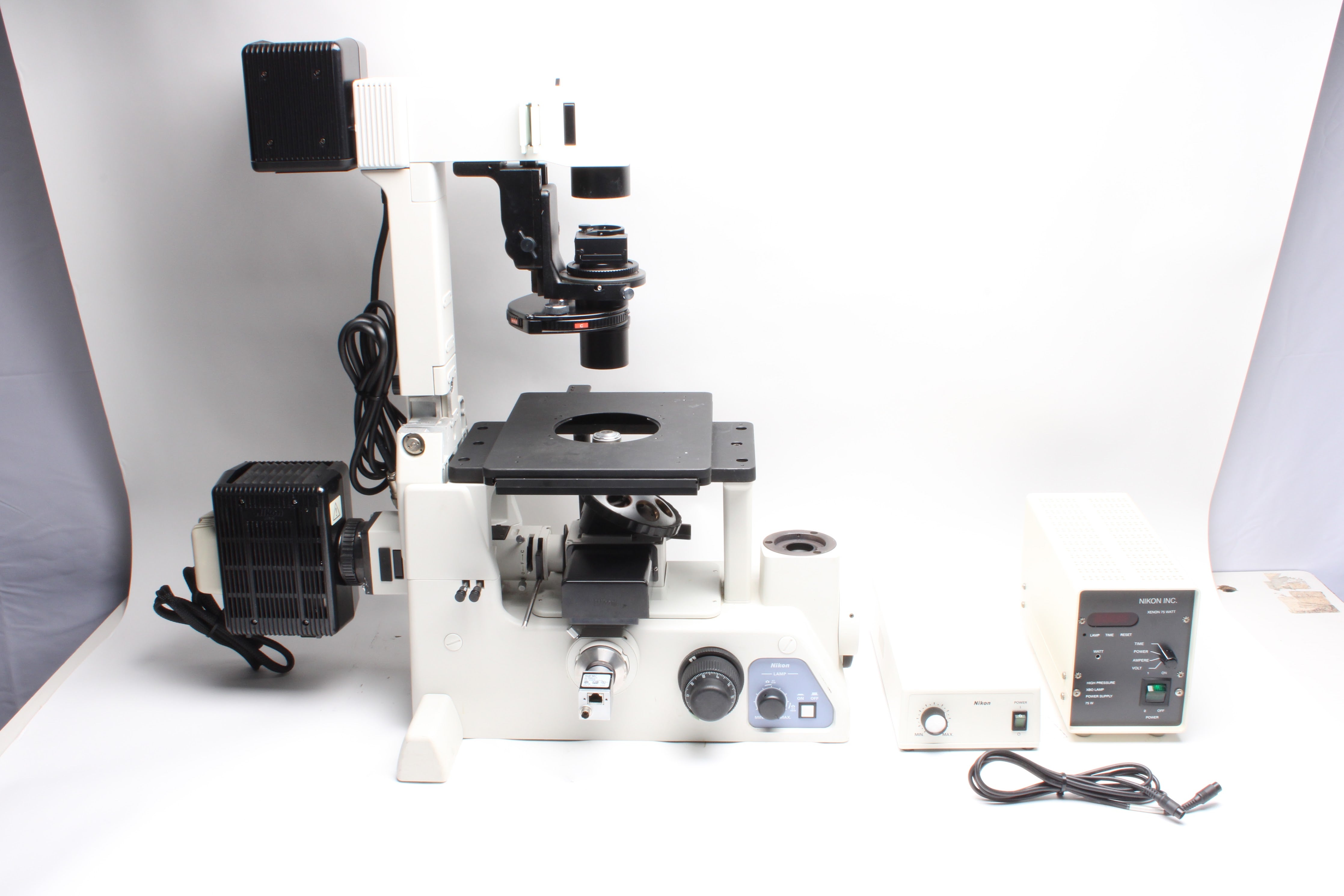 Nikon Eclipse TE300 Inverted Microscope W/ Nikon Plan Fluor ELWD 40X/0 – NTC Tech
