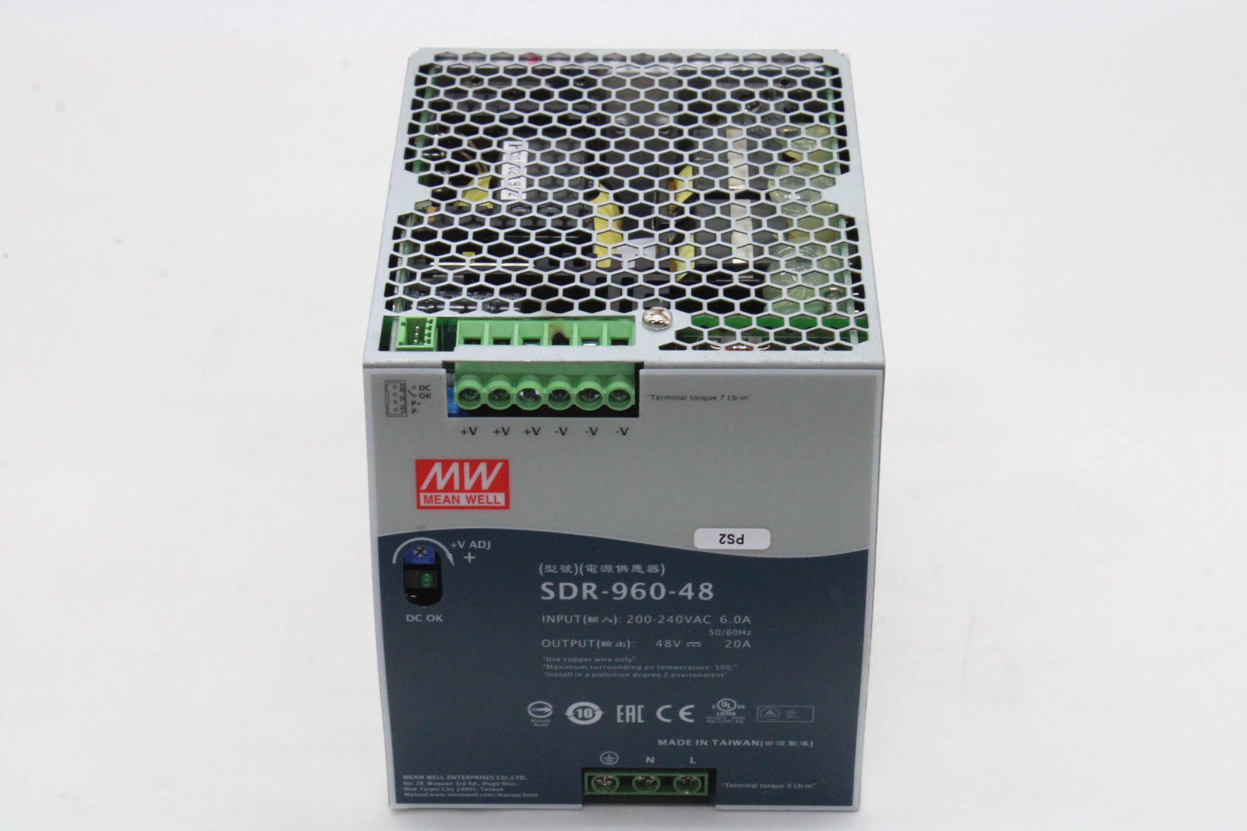 Mean Well SDR-960-48 Power Supply 48V 20A – NTC Tech