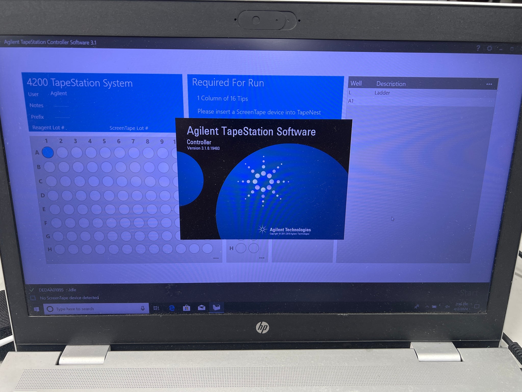 Agilent 4200 TapeStation Electrophoresis System - With Software – NTC Tech