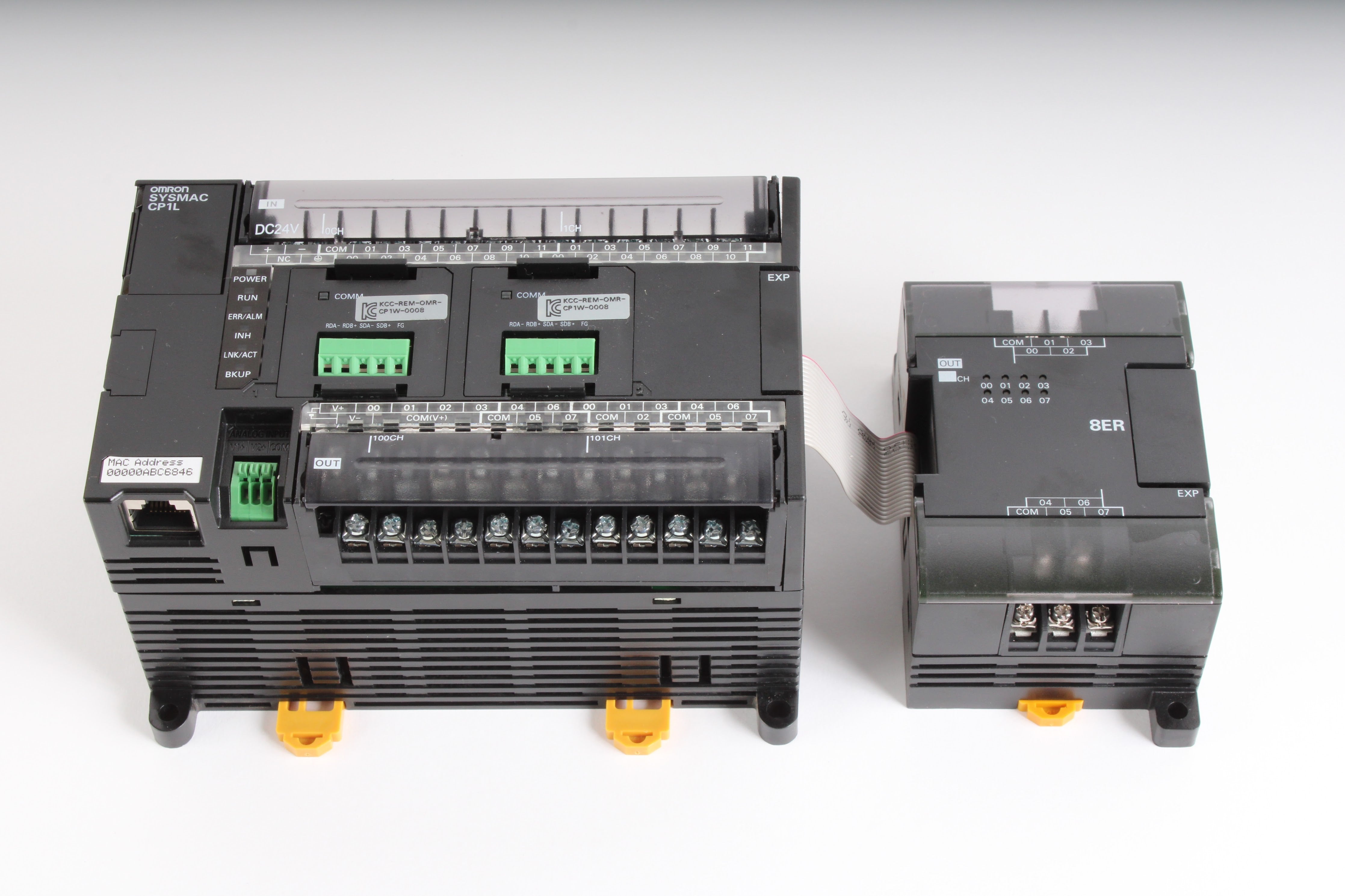 Omron CP1L-EM40DT1-D Programmable Controller With CP1W-8ER Out Unit ...