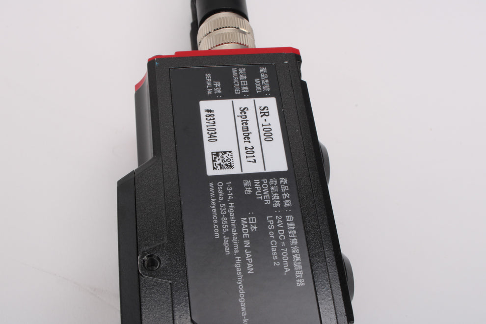 Keyence SR-1000 Autofocus 1D 2D Barcode Reader Scanner W/ Cables – NTC Tech