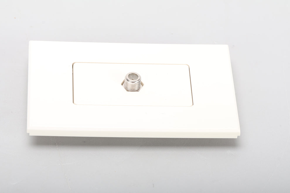 Lutron NT-CJ-WH Coaxial Cable Jack White Wall Plate – NTC Tech