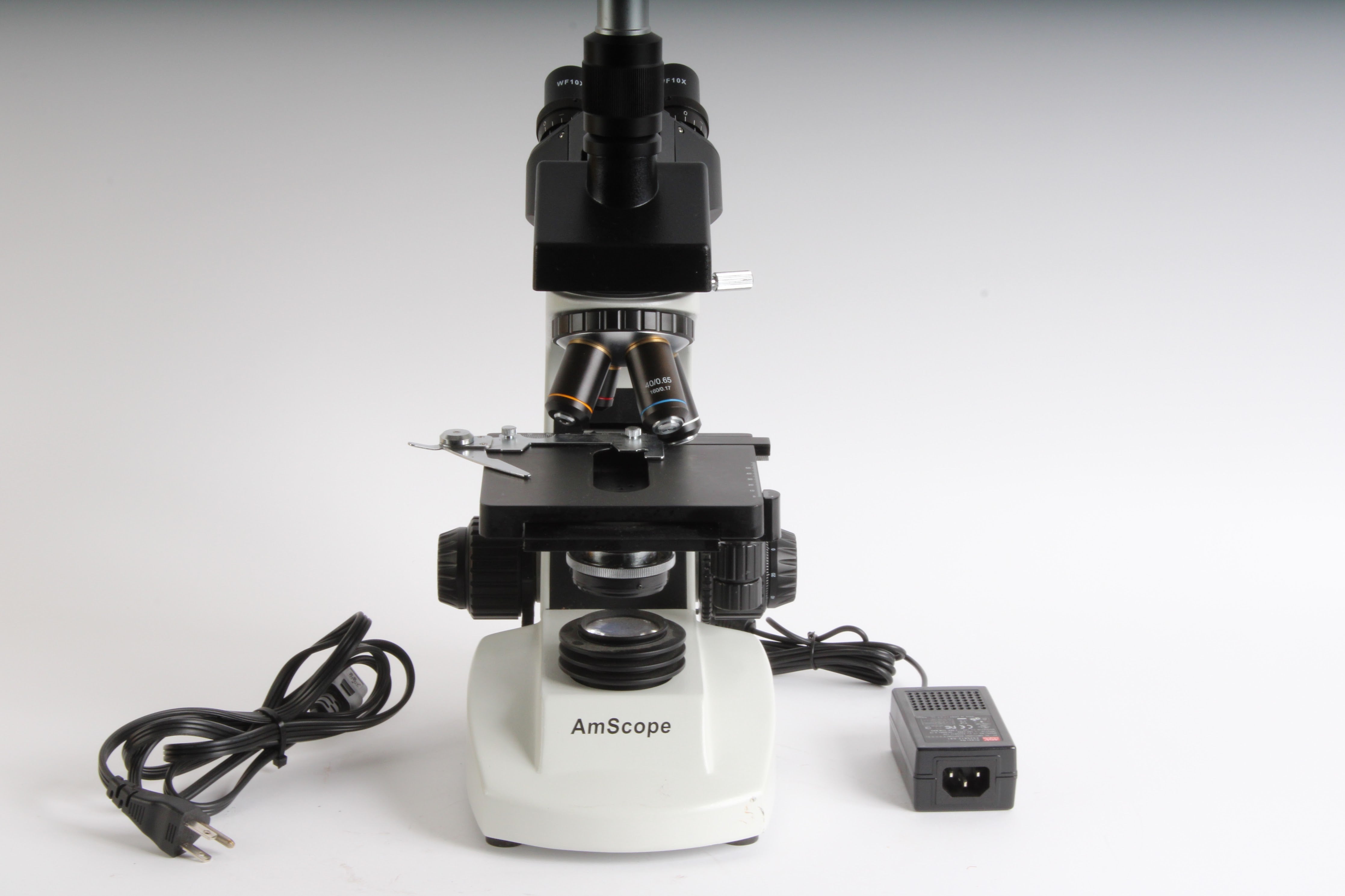 AmScope Compound Trinocular Microscope 40X-1000X Objectives plus MD700 ...