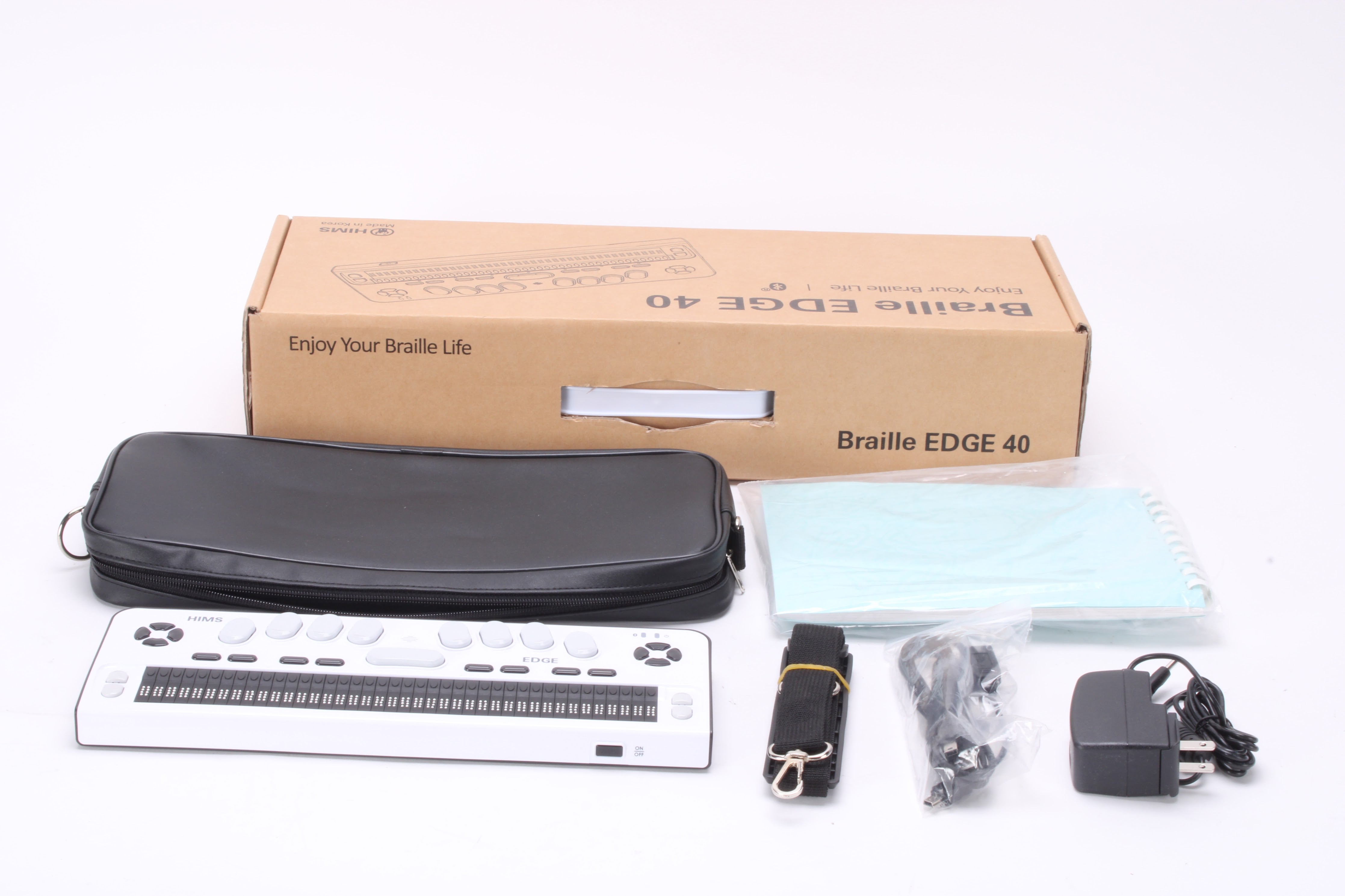 HIMS Braille Edge 40 Braille Display With 2GB SD Card and Accessories ...