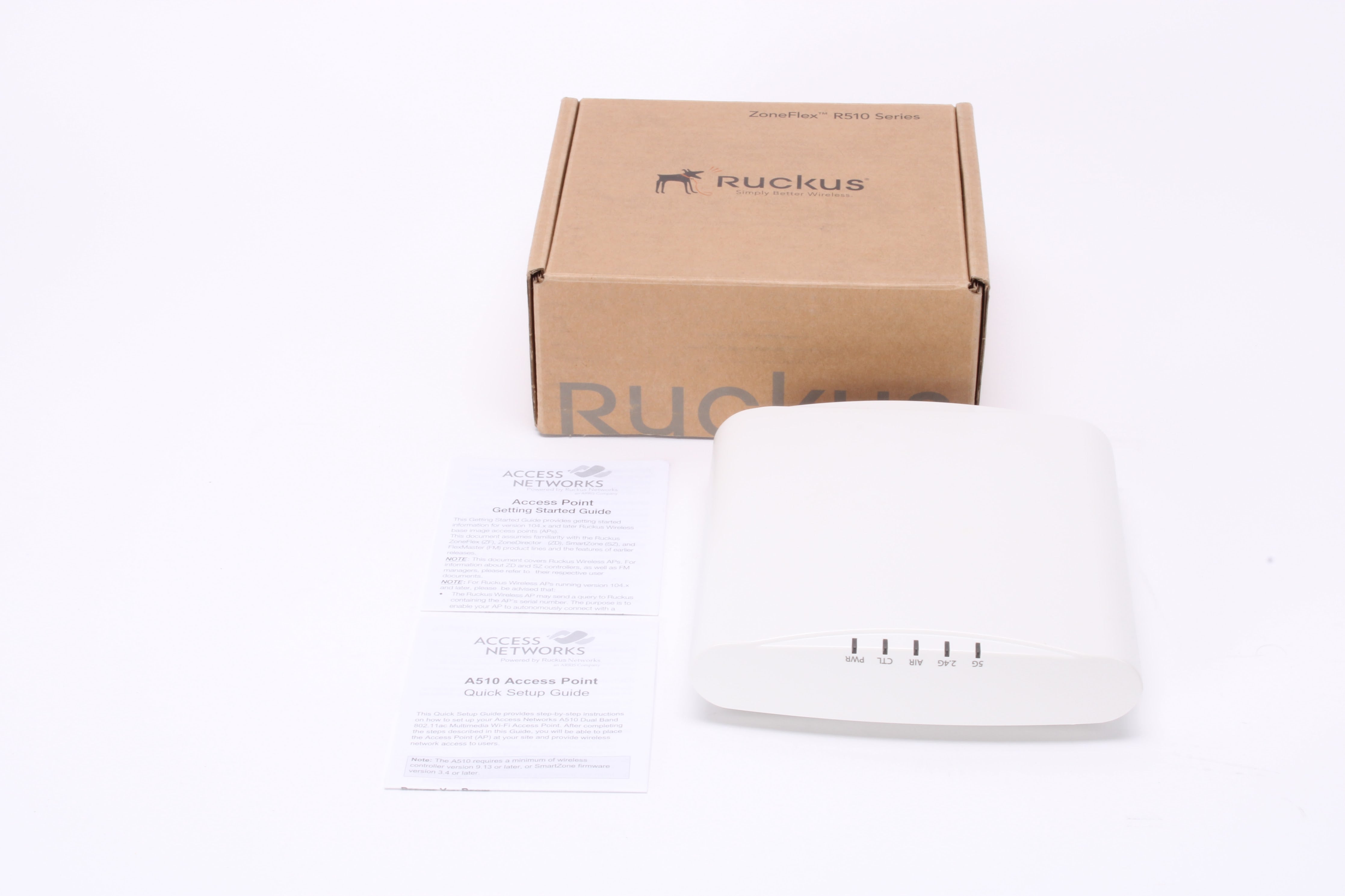 Ruckus R510 Indoor Wireless Access Point Dual-Band 802.11ac Wave 2- Fa ...