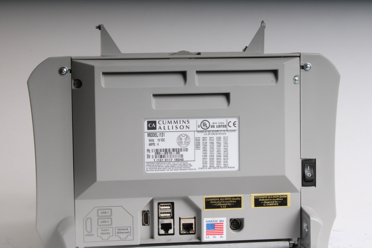 Cummins Allison i131 JetScan IFX i100 Automated Currency Counter AS IS ...