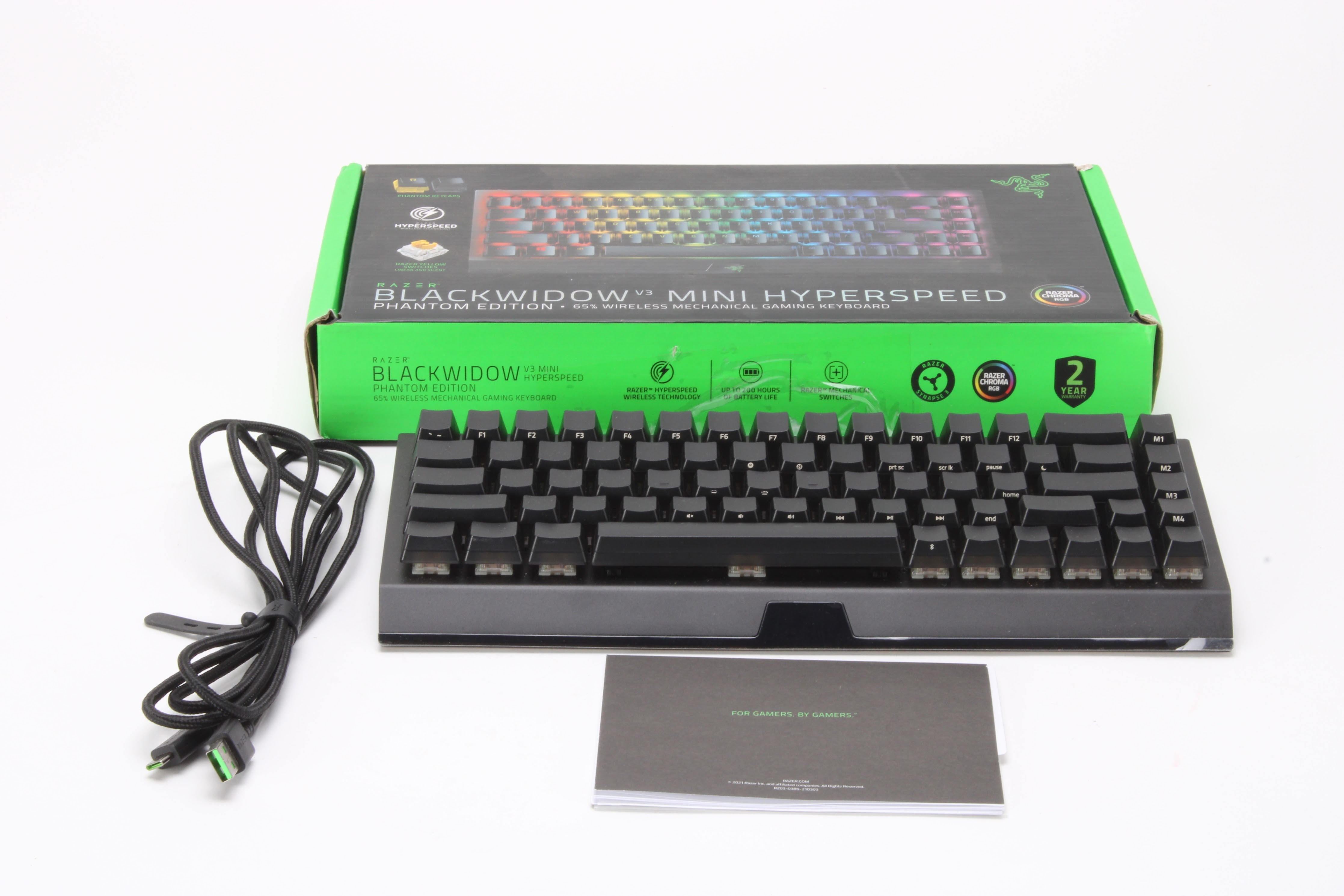 Razer RZ03-0389 Blackwidow V3 Mini Hyperspeed (Phantom Edition) Gaming ...