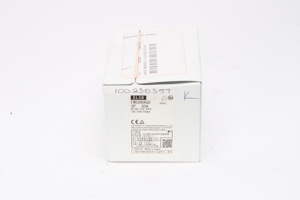 Fuji Electric ELCB EW50RAGU 3P 30A Earth Leakage Circuit Breaker - NEW ...