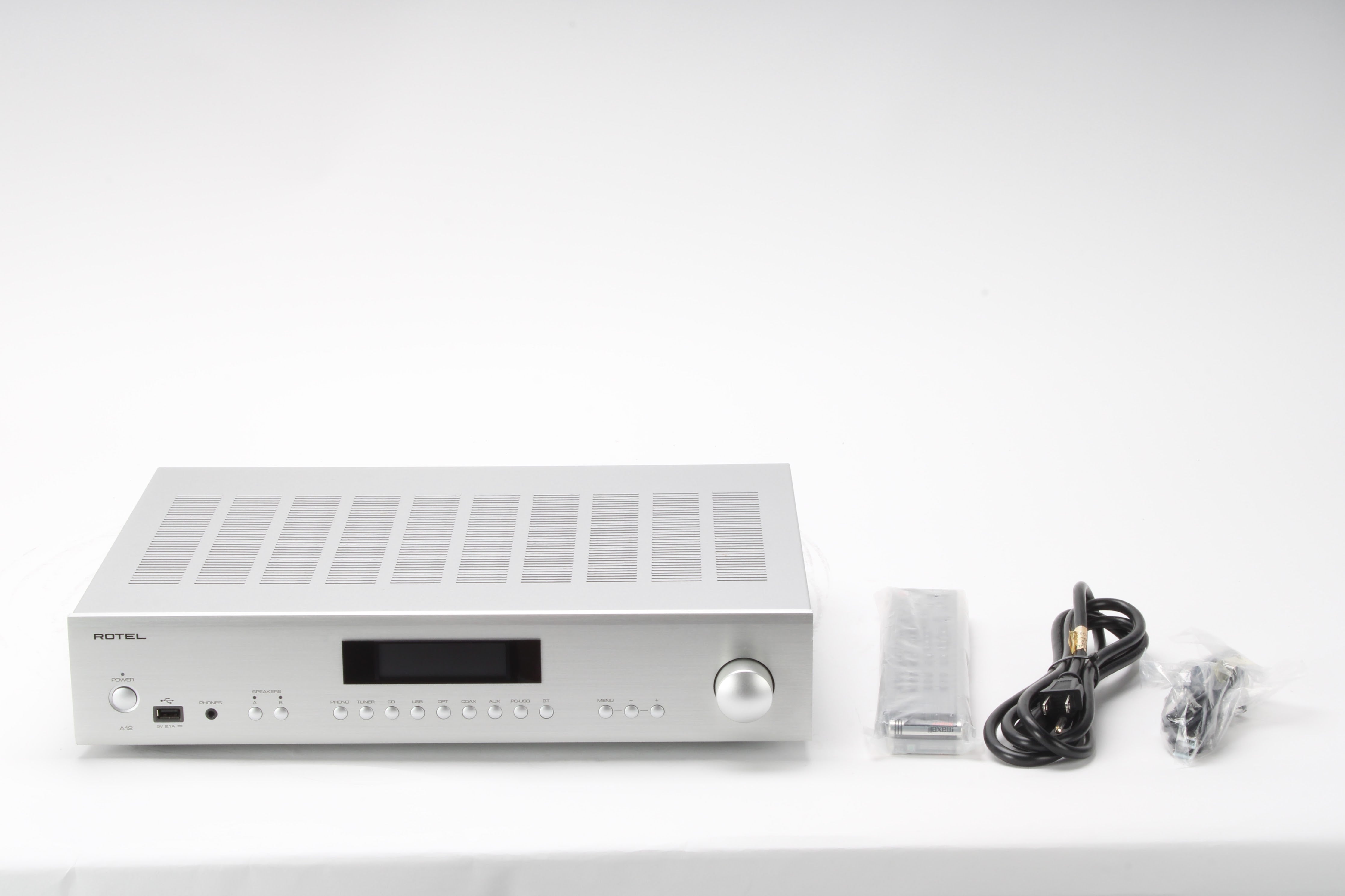 Rotel A12 Integrated Stereo Amplifier With Remote, Power Cable, and US ...