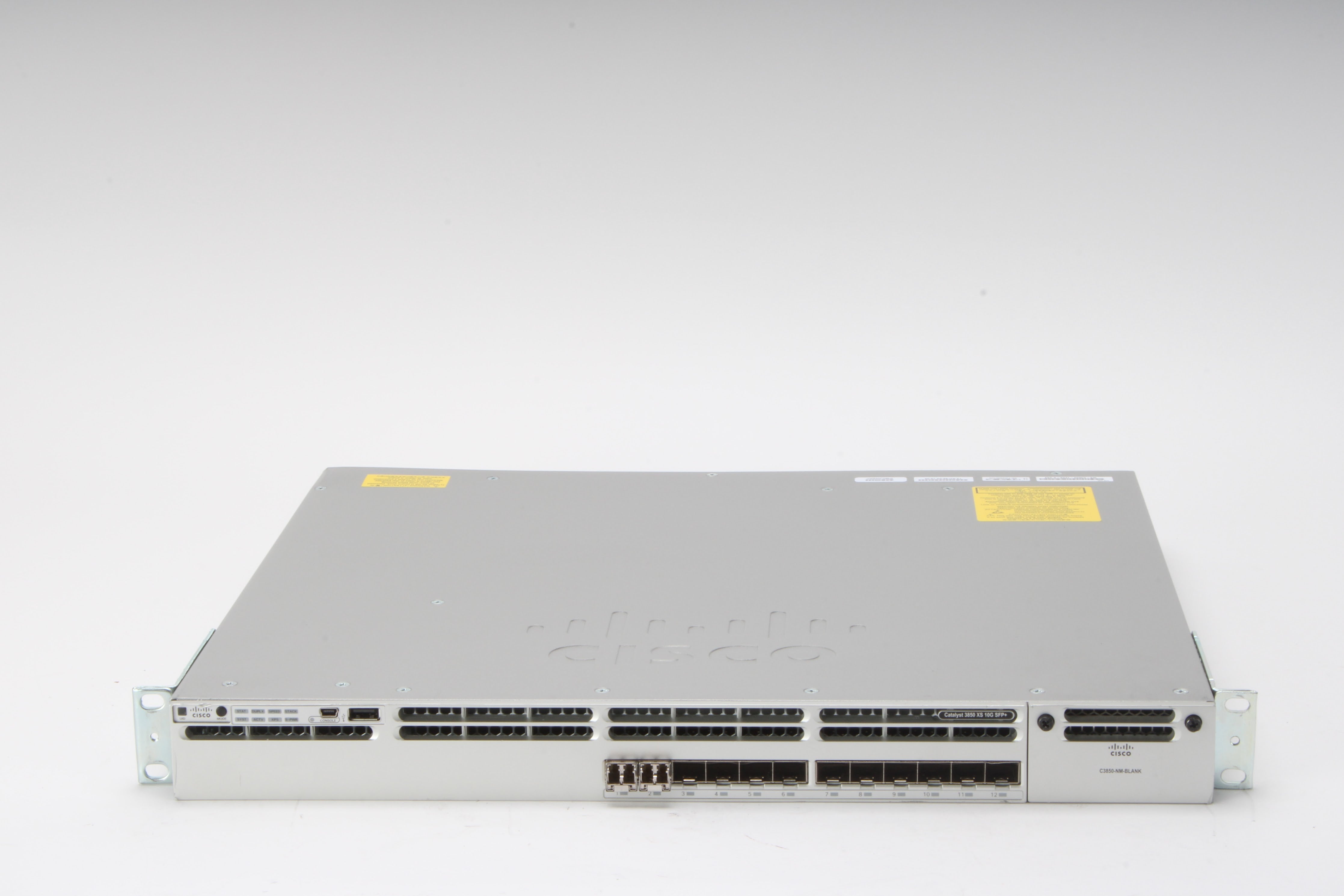 Cisco WS-C3850-12XS-E 12-Port 10GbE Switch W/ 2x 350W power supply and ...