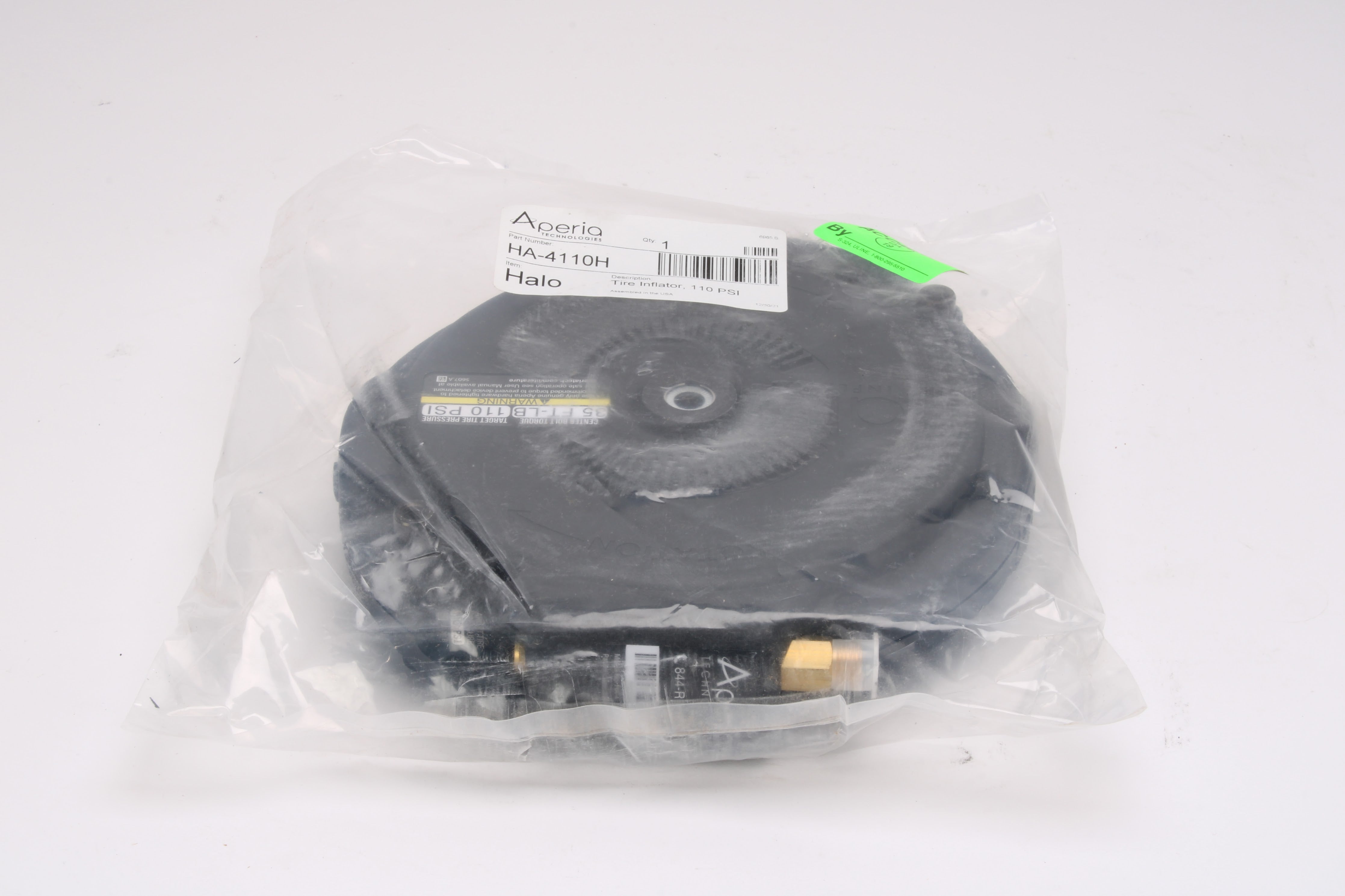 Aperia Technologies HA-4110H Halo Tire Inflator 110 PSI HA-4 - NEW – NTC Tech