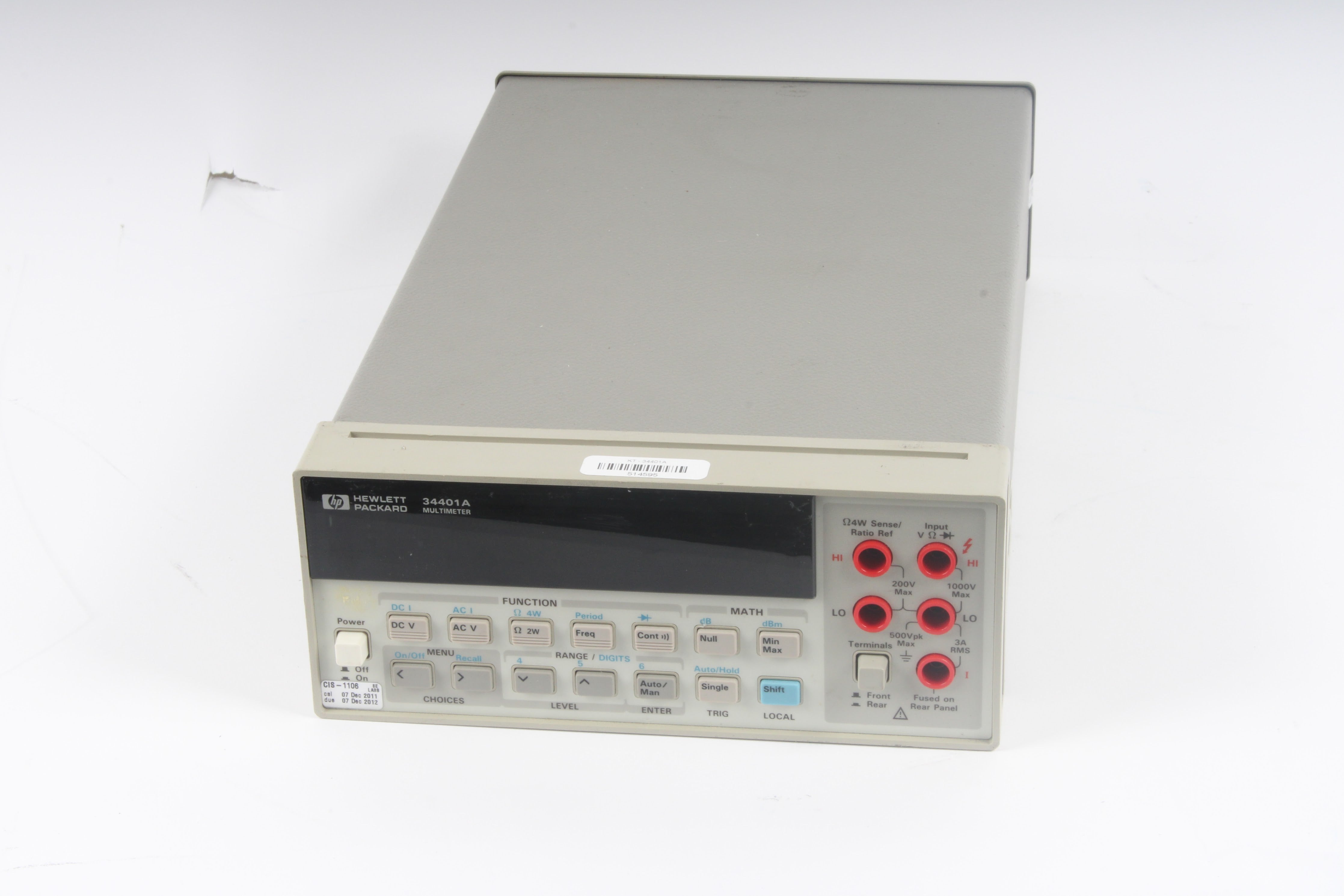 Agilent / Keysight / HP 34401A Multimeter 6.5 Digit - AS IS For Parts ...