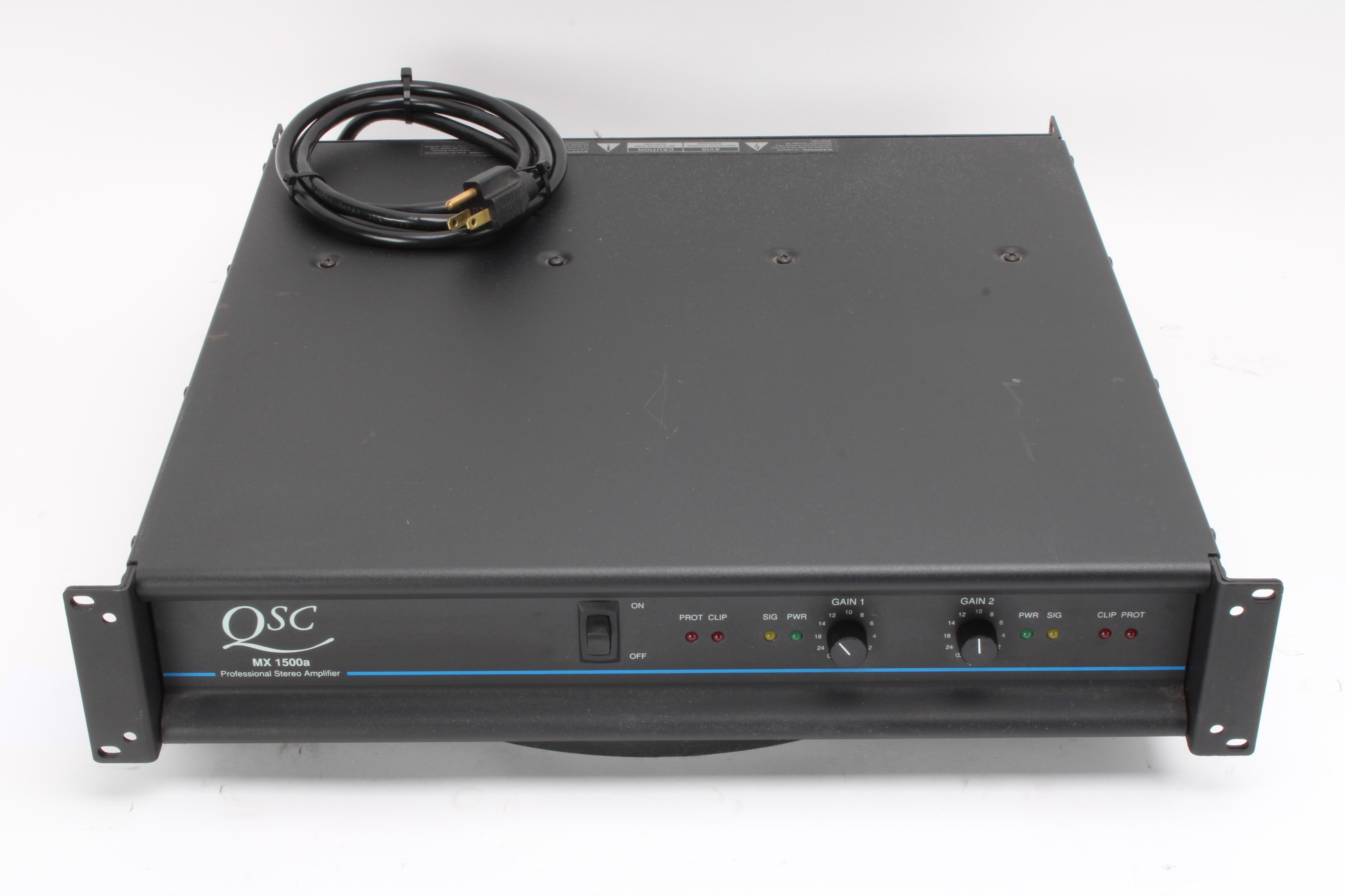 QSC MX1500A Stereo Power Amplifier With Rack Ears - Fair Condition ...