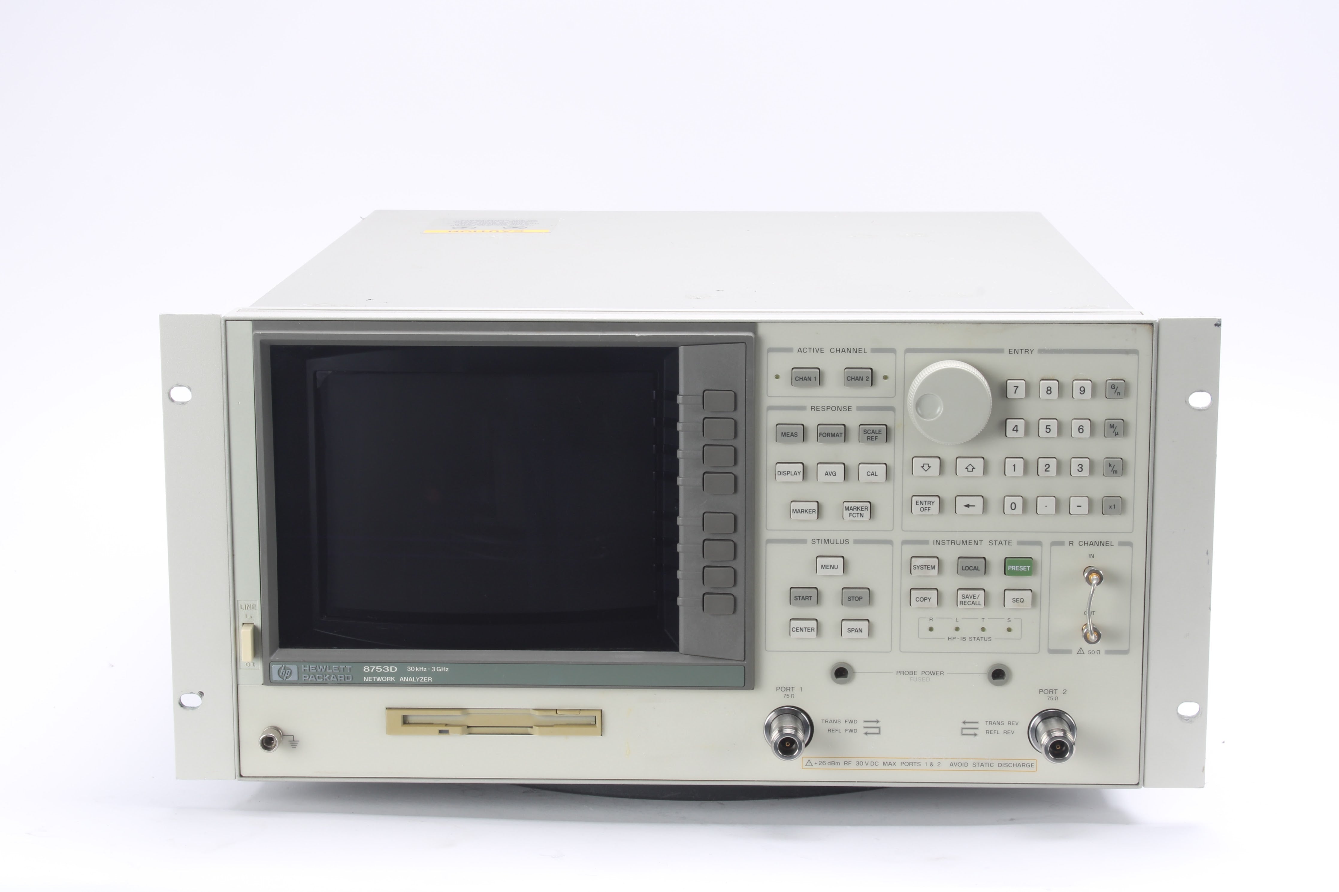 HP Agilent Keysight 8753D Network Analyzer, 30kHz to 3GHz With Option ...