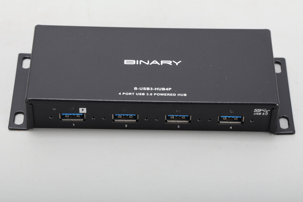 Binary B-USB3-HUB4P 4-Port USB 3.0 Powered Hub With Power Supply and U ...