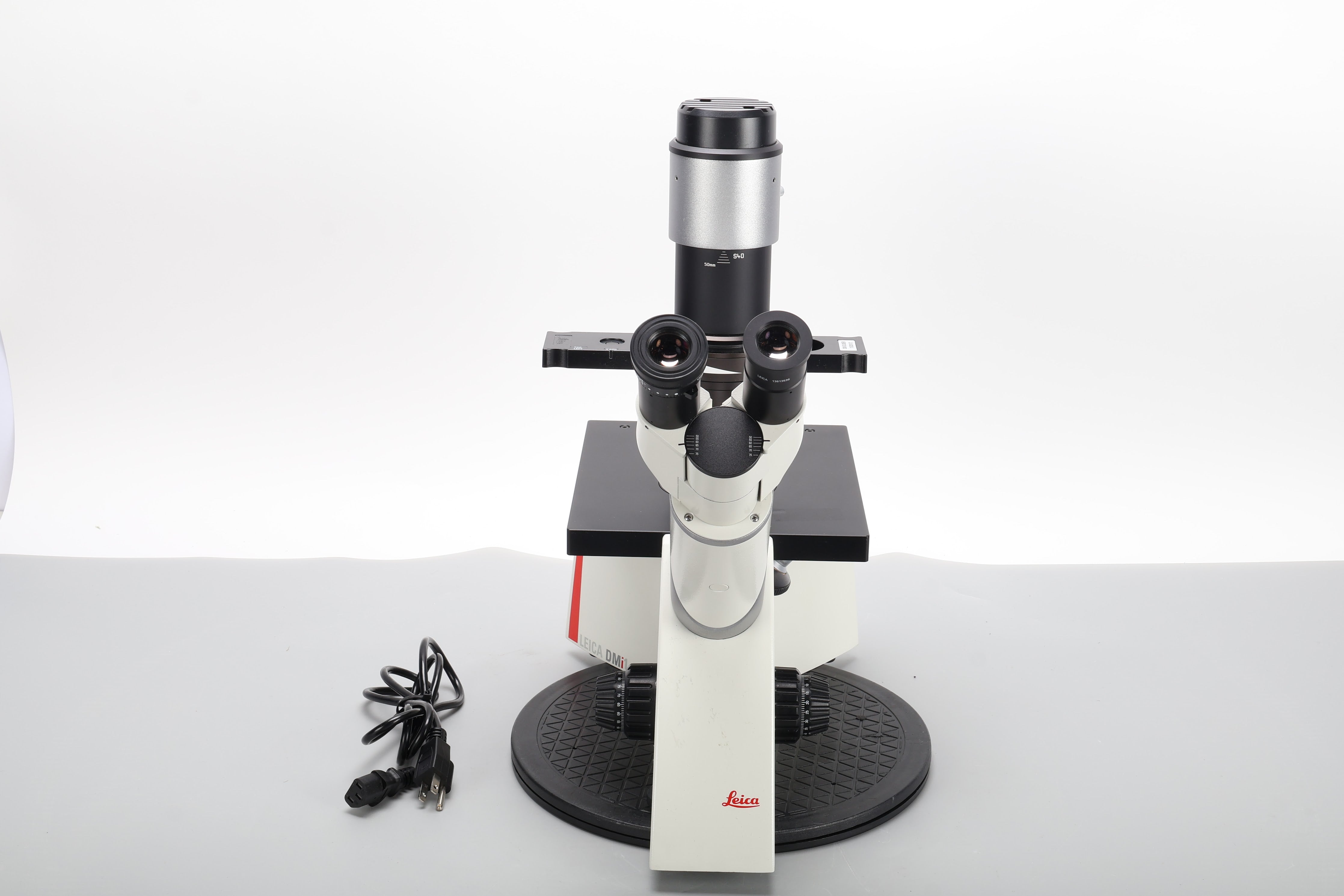 Leica DMi1 Inverted Microscope w/ N PLAN 5x, HI PLAN 10x, 20x Objectiv ...