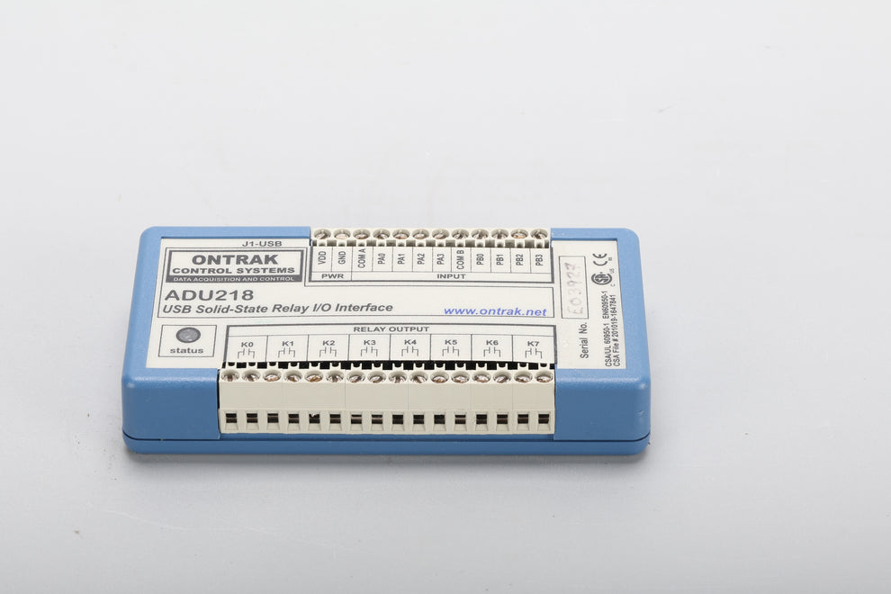 Ontrak Control Systems ADU218 USB Relay Interface I/O With USB Cable ...