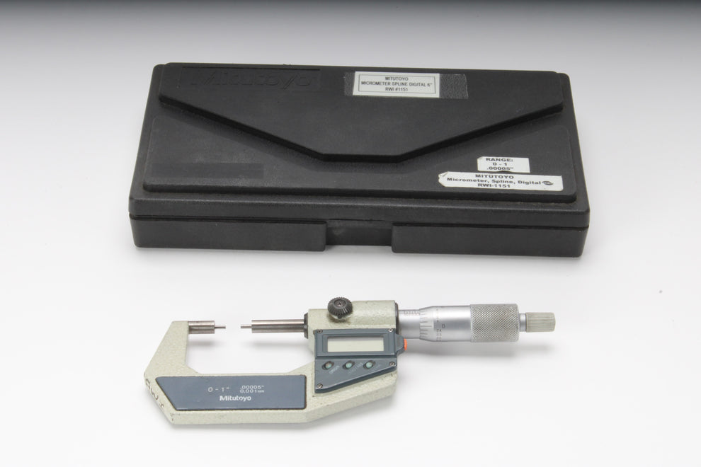 Mitutoyo Digital Spline Micrometer 0-1" With Case - Fair Condition ...