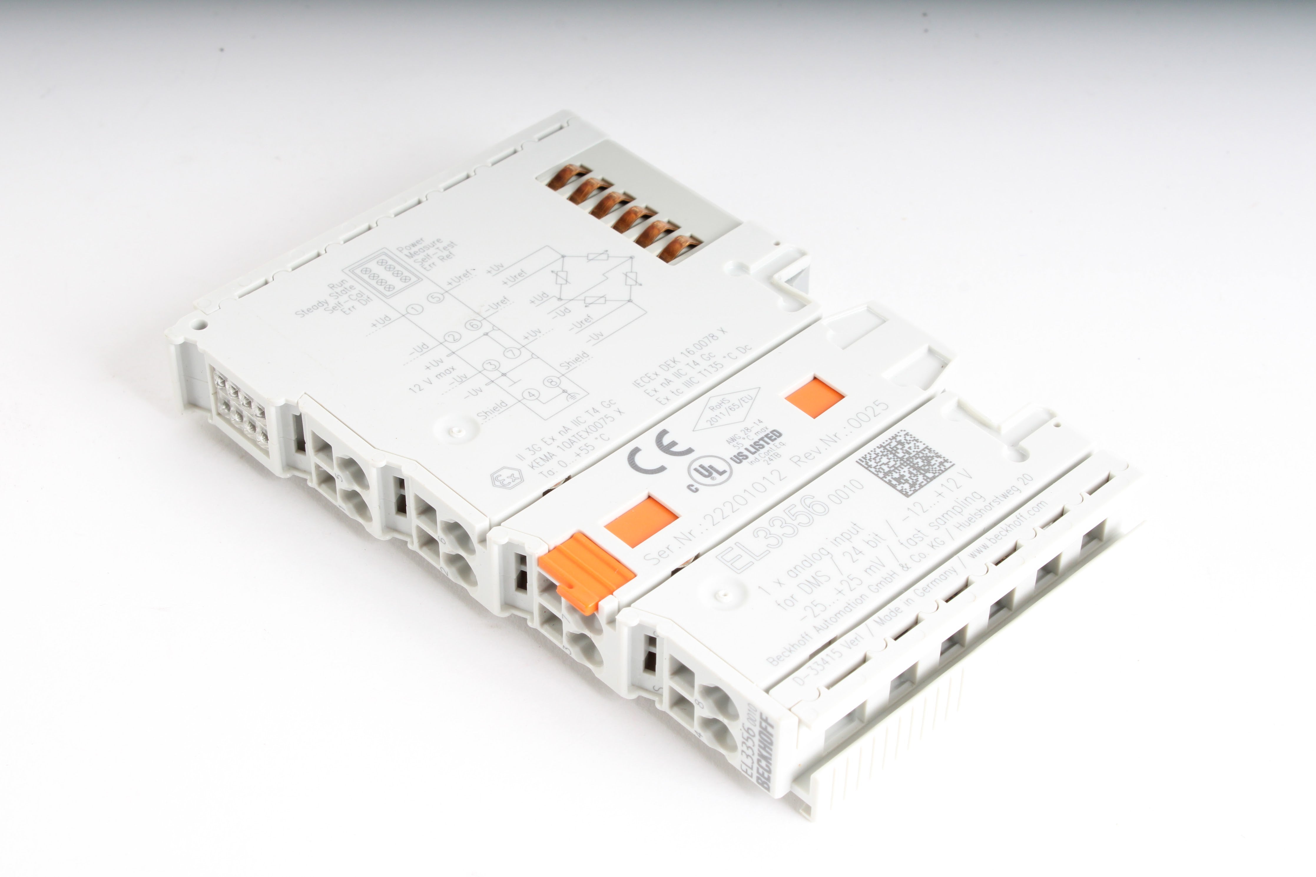 Beckhoff EL3356 EtherCAT Terminal, 1-Channel Analog Input, Measuring B ...