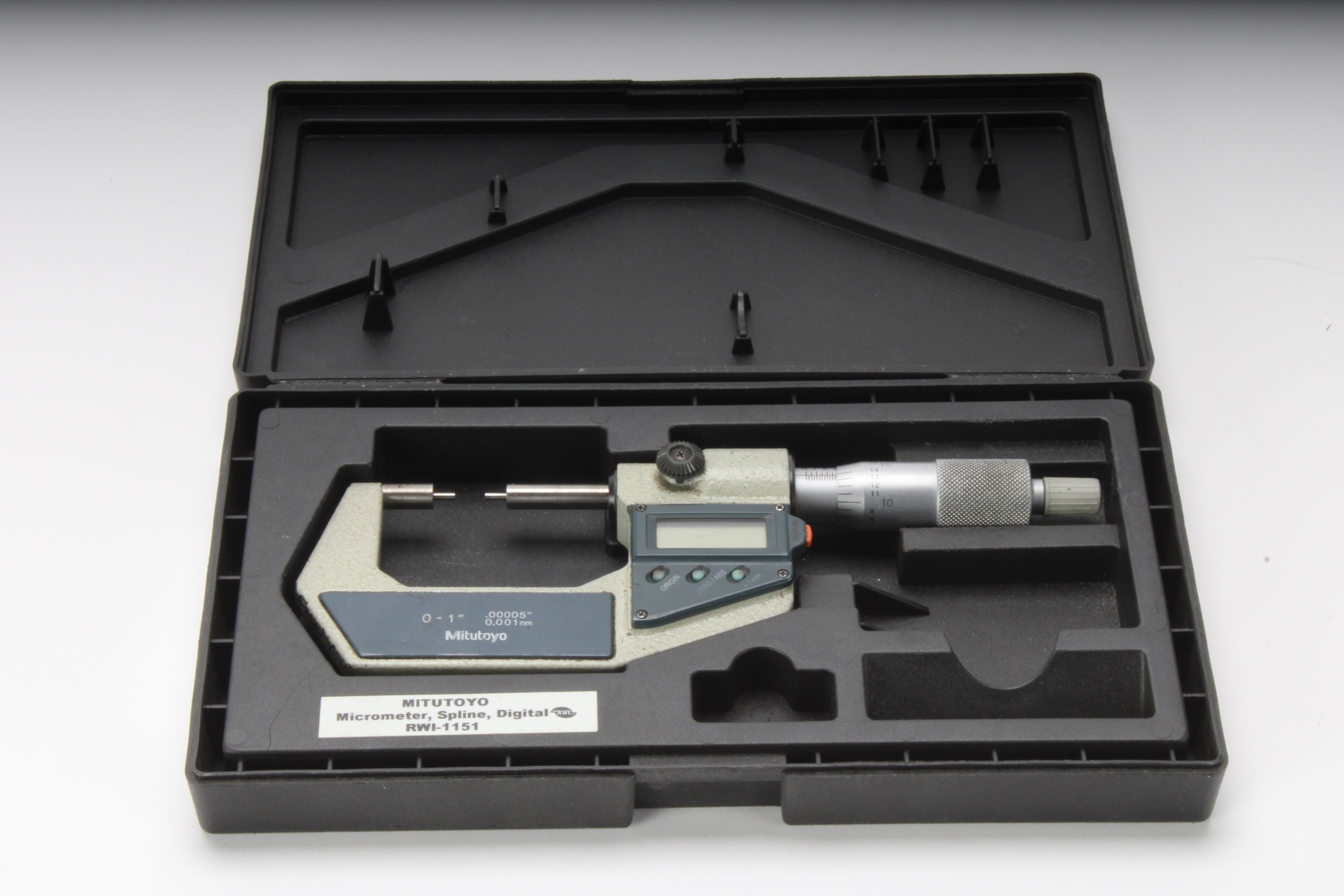 Mitutoyo Digital Spline Micrometer 0-1" With Case - Fair Condition ...