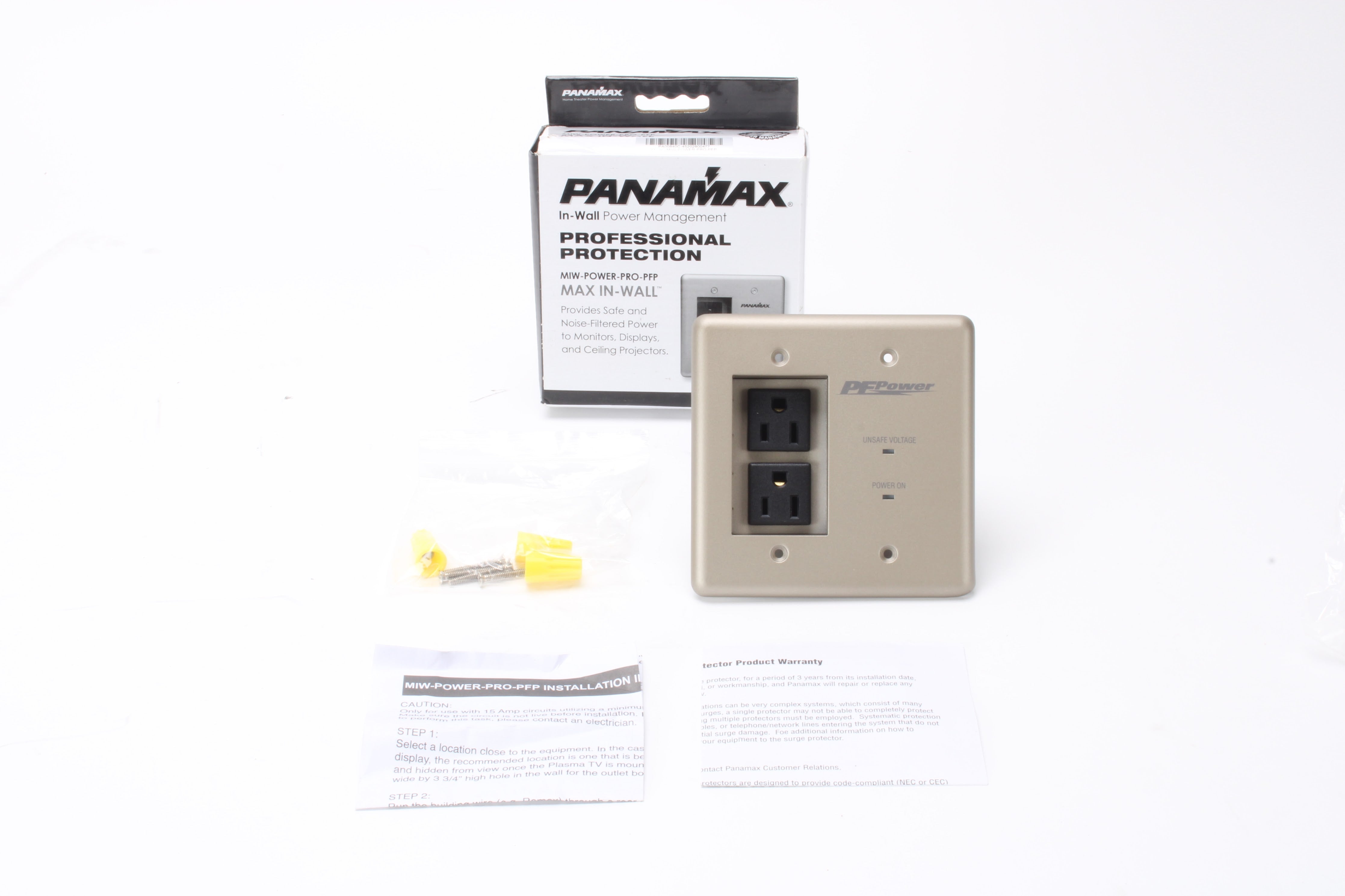 Panamax-Furman MIW-POWER-PRO-PFP Max In-Wall Outlet - New Open Box ...