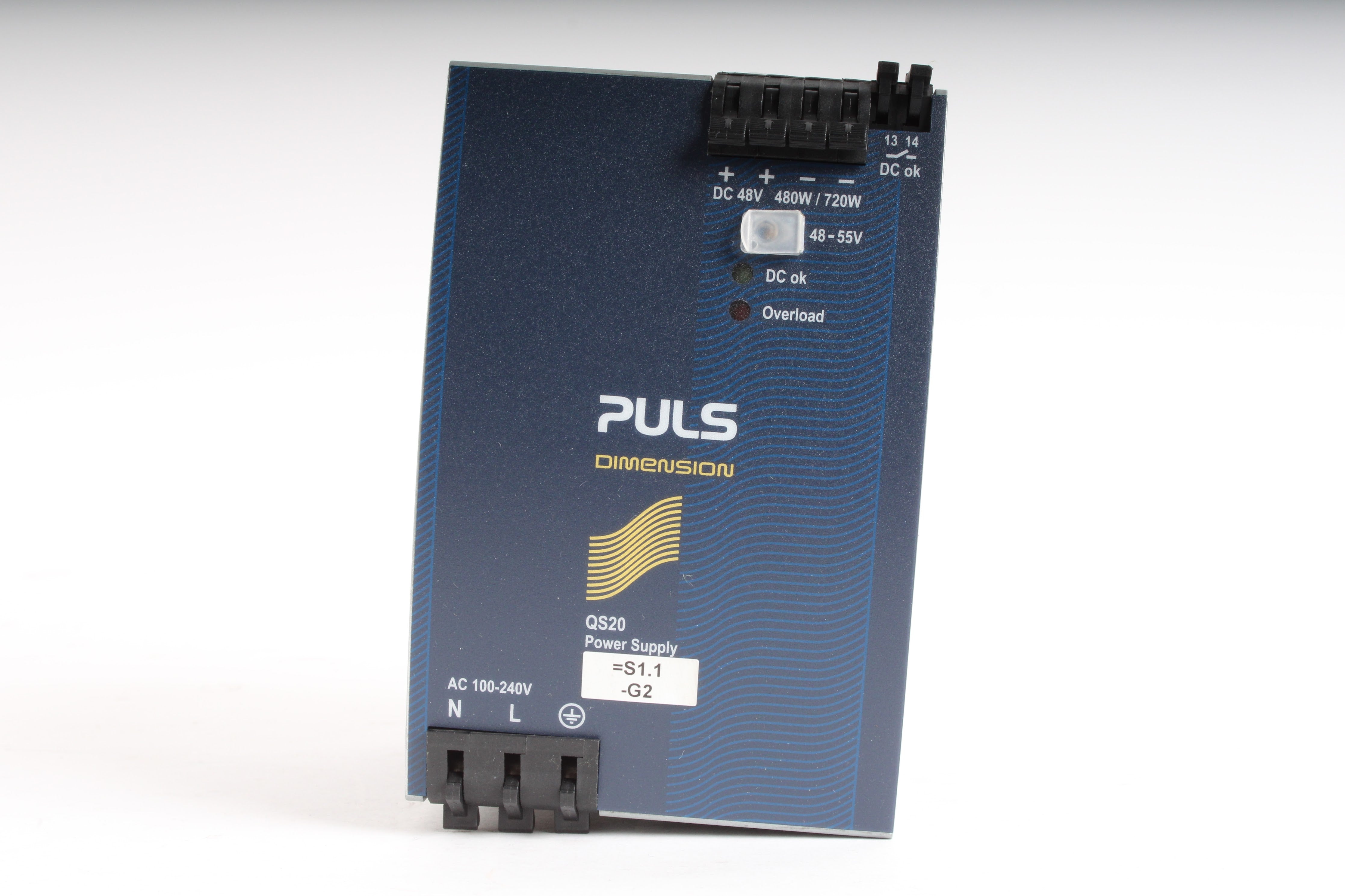 PULS QS20.481 Dimension Power Supply 1-Phase Input, 48V, 10A – NTC Tech