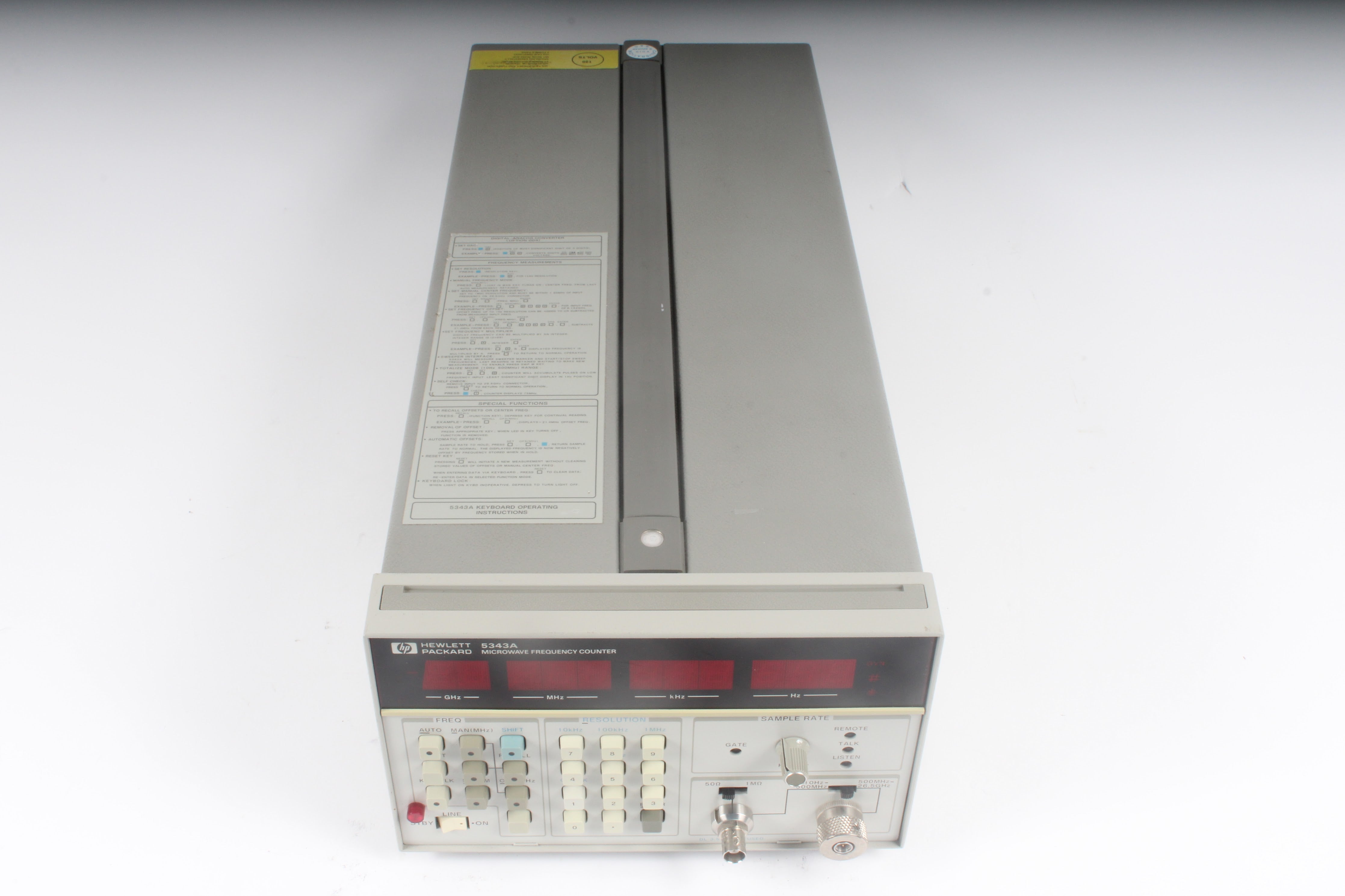 HP 5343A Microwave Frequency Counter With Option 001 - AS IS – NTC Tech
