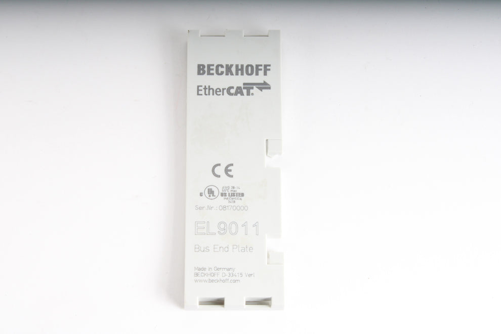 Beckhoff EL9011 EtherCAT Bus End Plate – NTC Tech