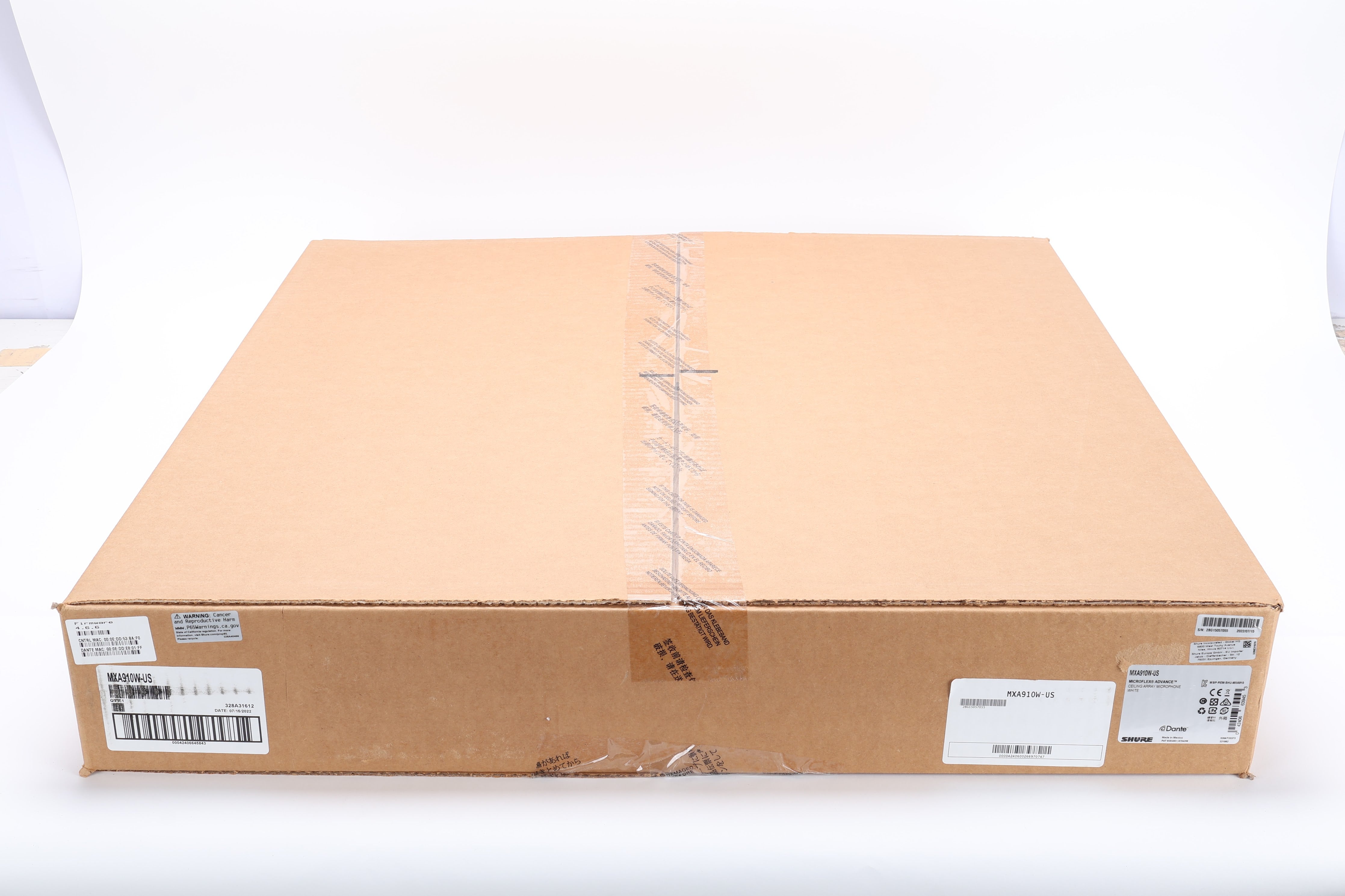 Shure MXA910W-US 24x24" Ceiling Array Microphone White - NEW – NTC Tech