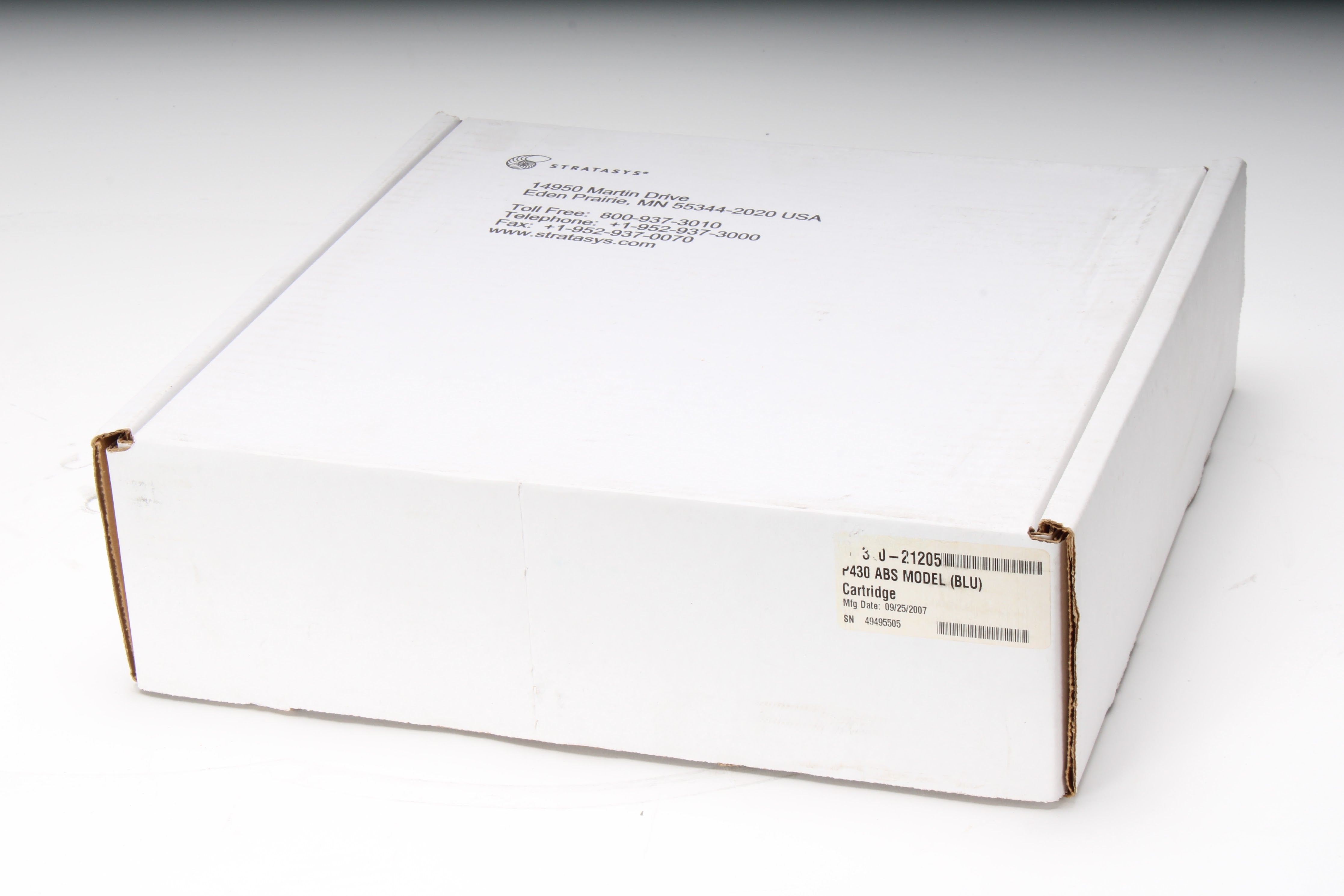 Stratasys 340-21205 P430 ABSplus Cartridge Blue (56 ci/920 cc) - NEW ...