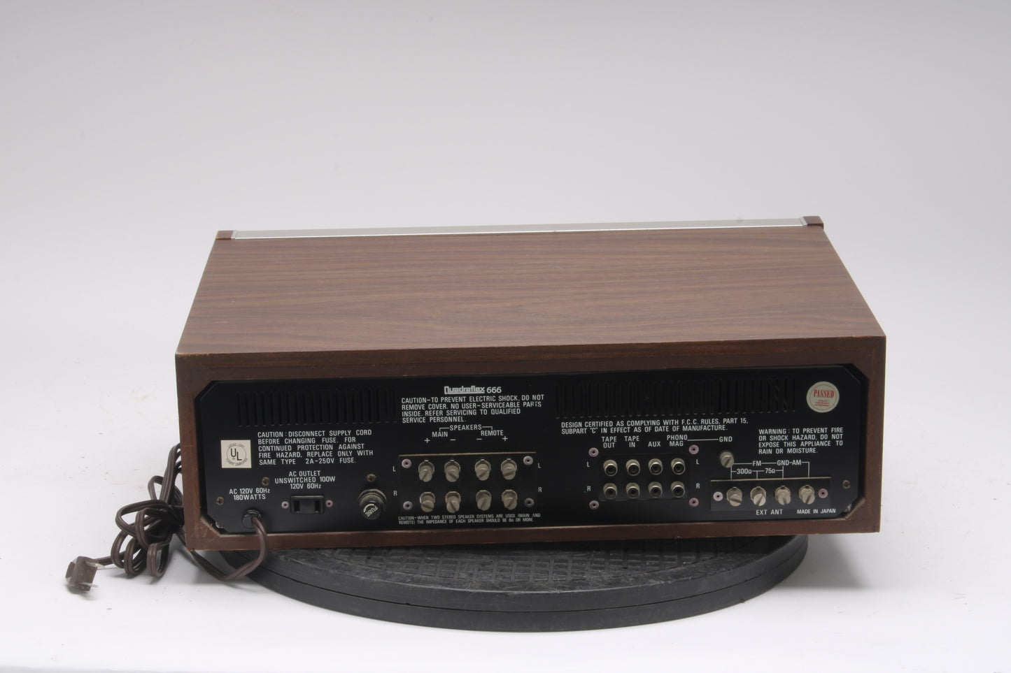 Quadraflex 666 Stereo Receiver Tuner - Fair Condition – NTC Tech