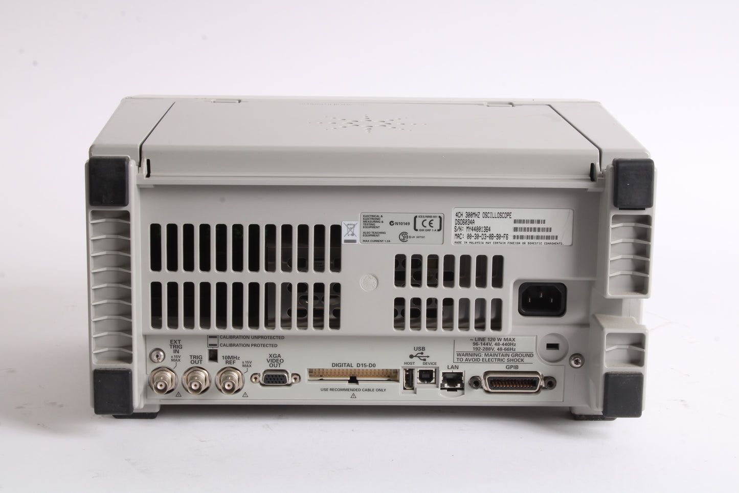 Agilent HP Keysight DSO6034A 4-Channel 2GSa/s 300MHz Oscilloscope – NTC ...