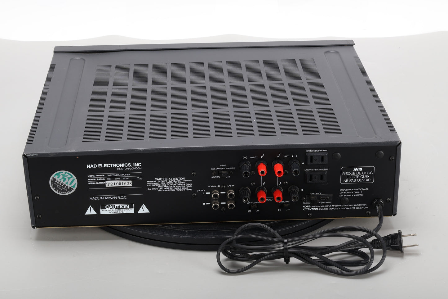 NAD 2100 Stereo Power Amplifier - AS IS For Parts – NTC Tech