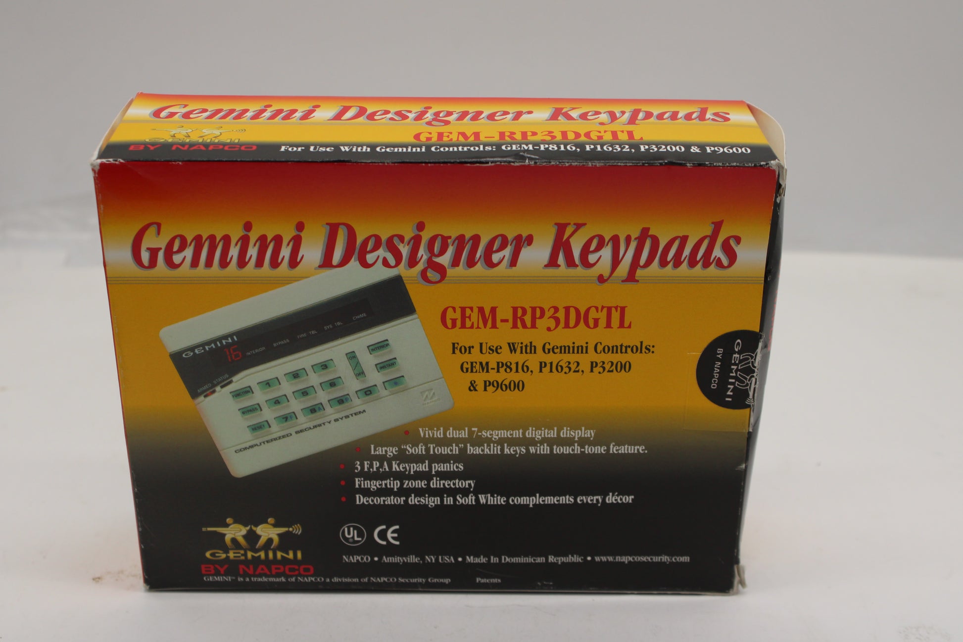 Napco GEM-RP3DGTL Gemini Digital Keypad 785026035068 - New – NTC Tech