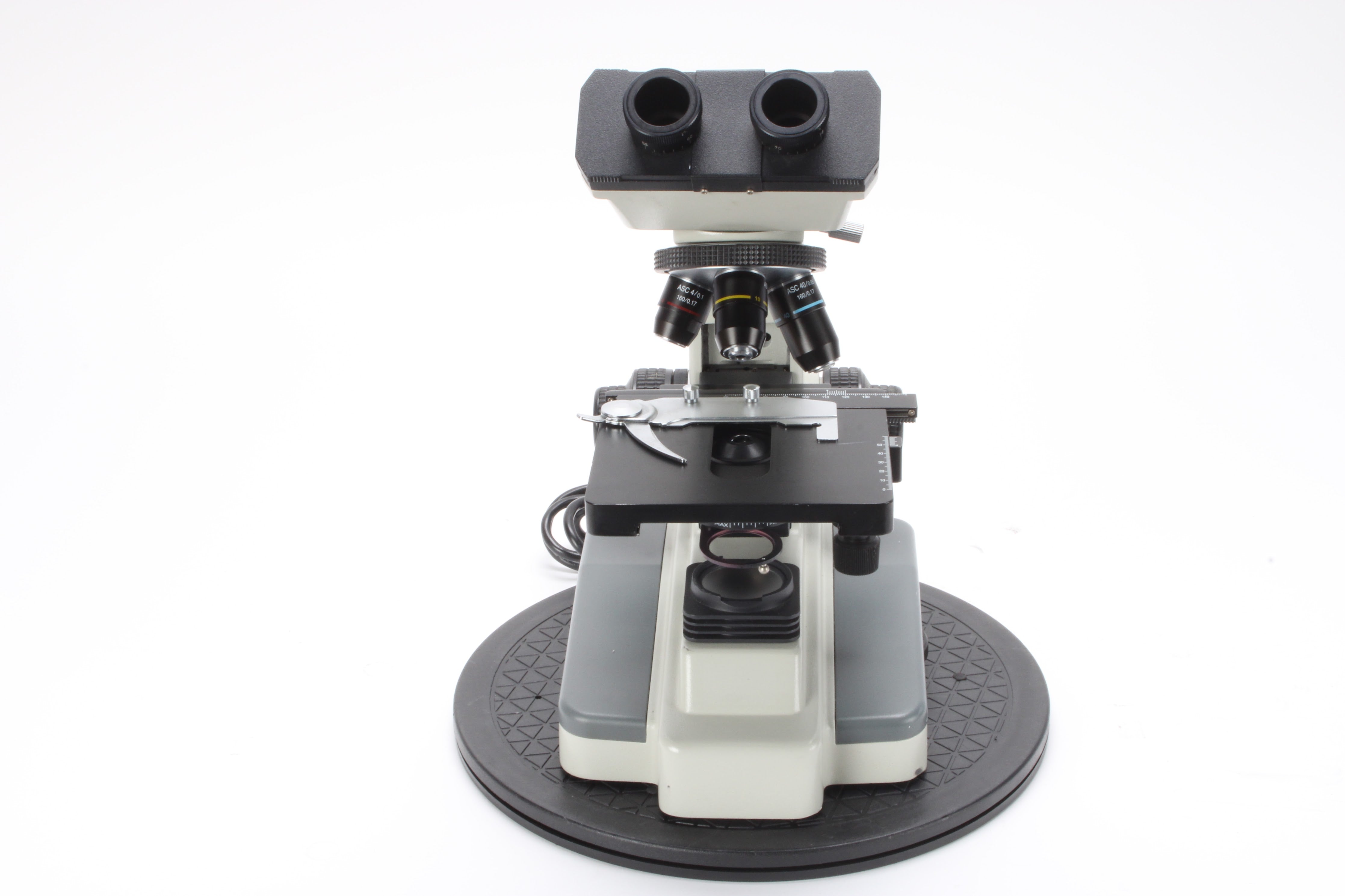 American Optical Unlabeled Binocular Microscope With 3x Objectives - F ...