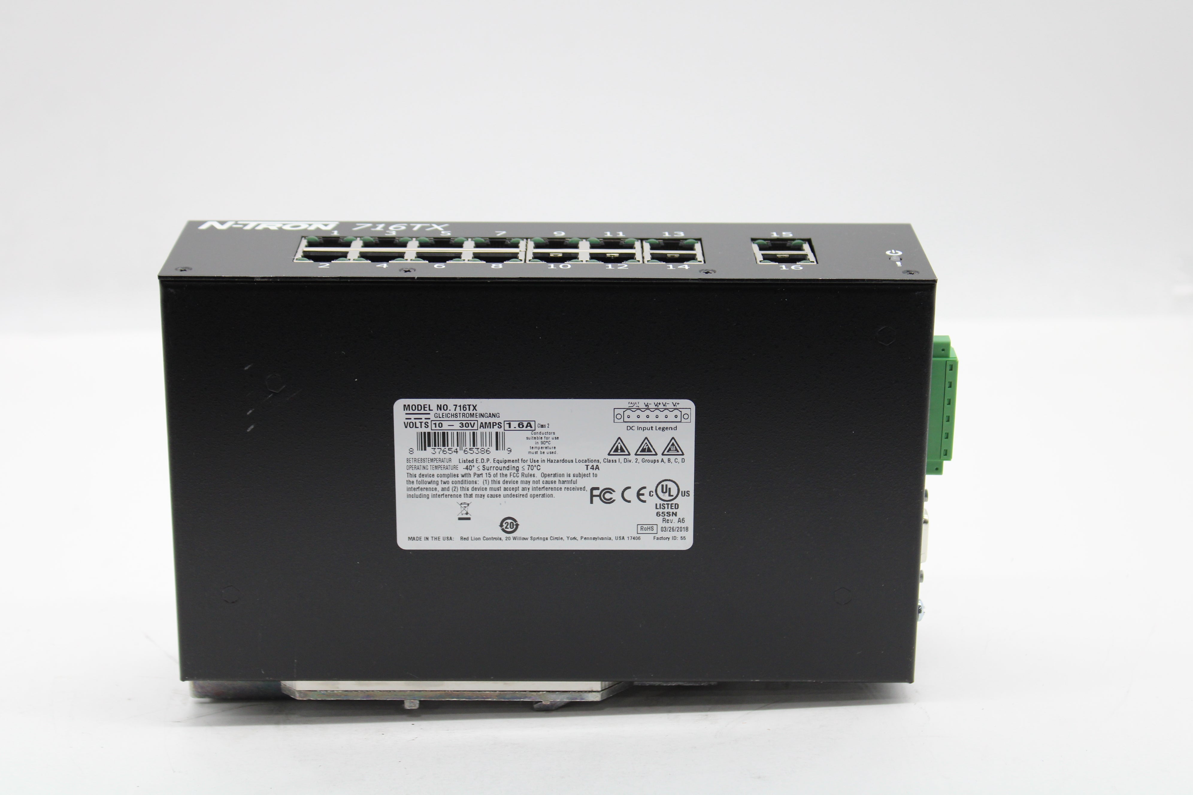 Red Lion Controls 716TX Ethernet Switch – NTC Tech