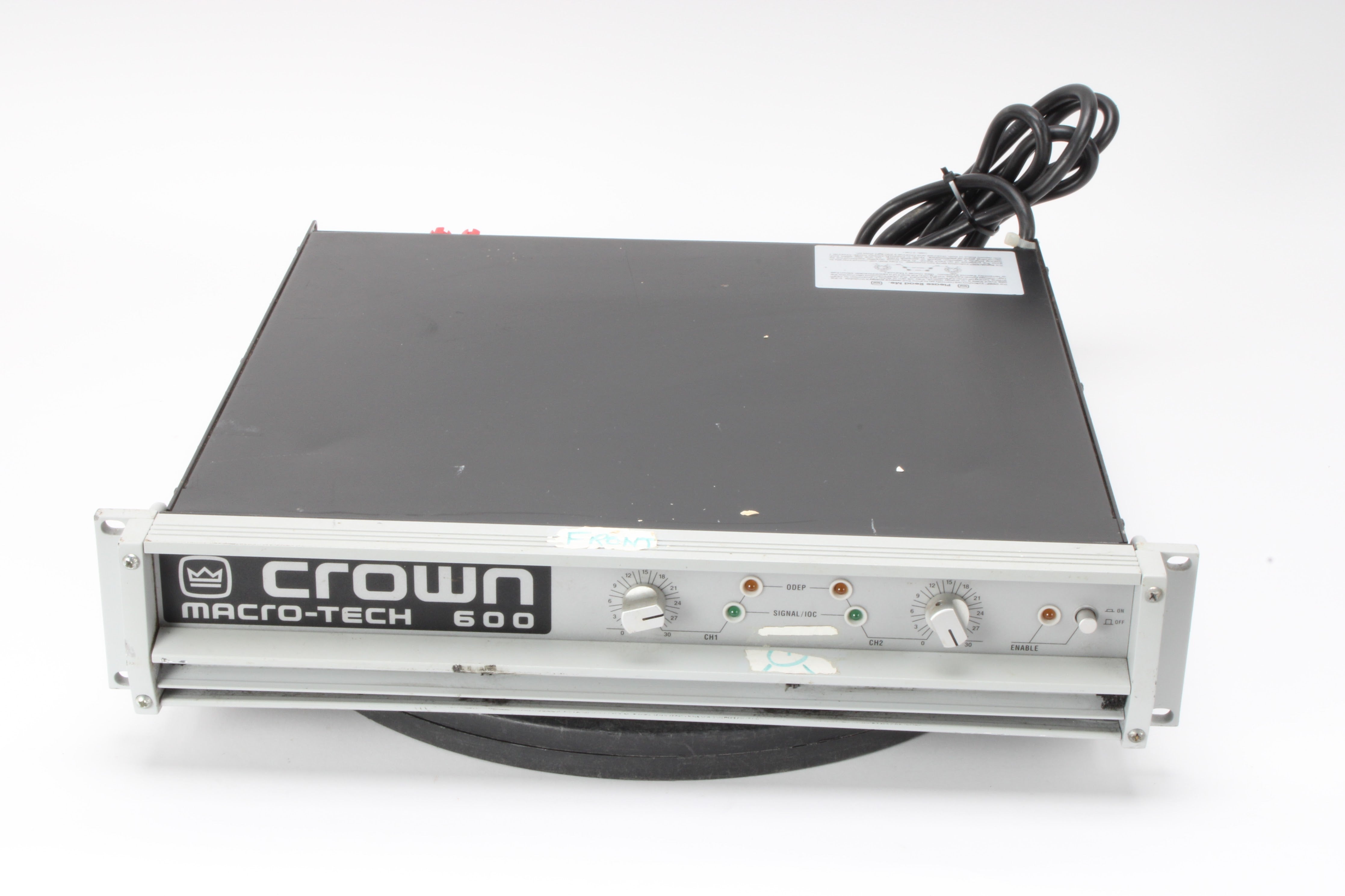 Crown Macro-Tech 600 2-Channel Amplifier - Fair Condition – NTC Tech